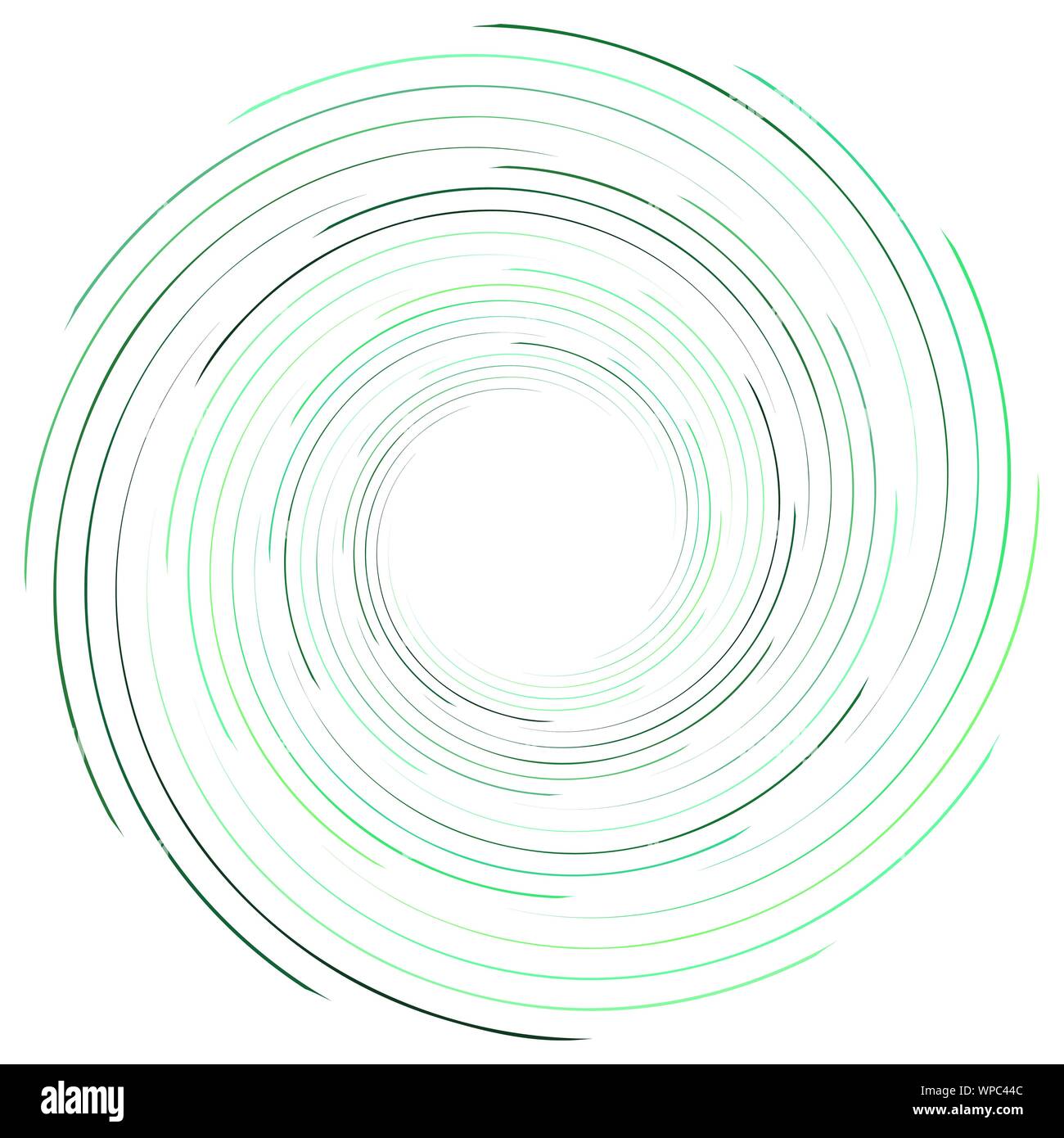 Abstract spiral, twist. Radial swirl, twirl curvy, wavy lines element ...