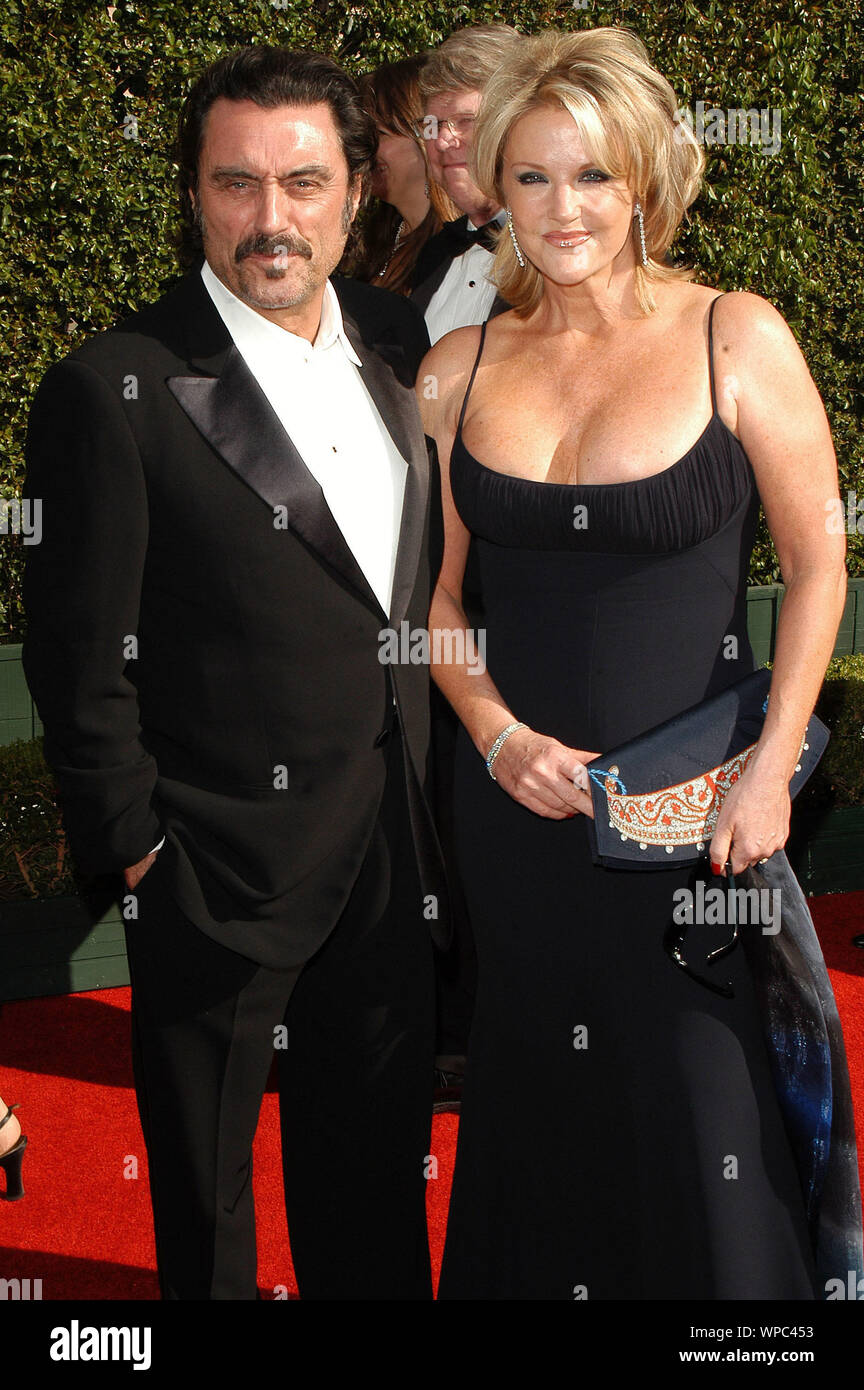 Ian McShane and wife Gwen Humble at the 2005 Primetime Creative Arts ...