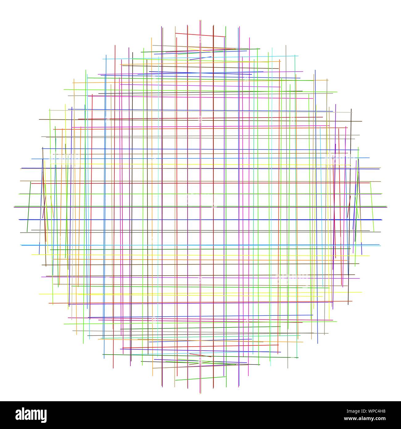 Crosshatch Tangle Lines Circle Scribble Sketchy Random Intersecting