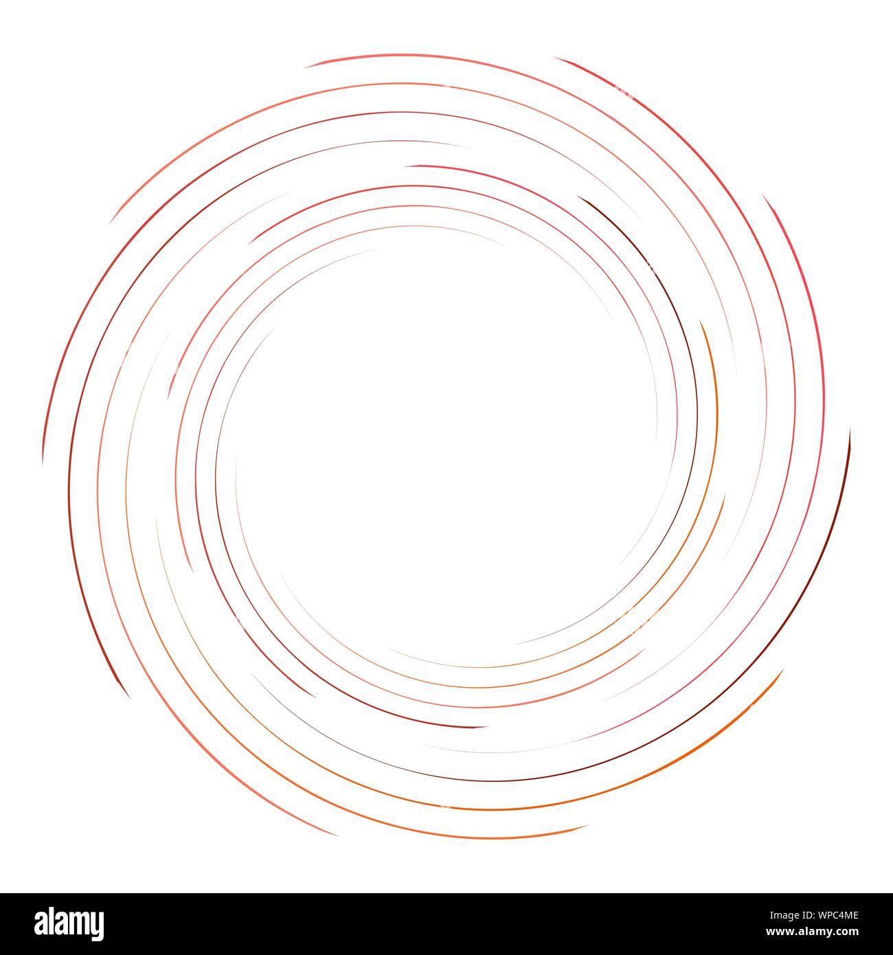 Abstract spiral, twist. Radial swirl, twirl curvy, wavy lines element ...