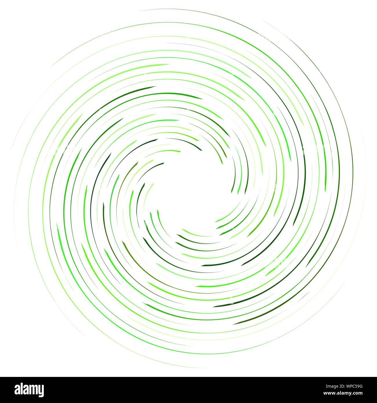 Abstract spiral, twist. Radial swirl, twirl curvy, wavy lines element ...