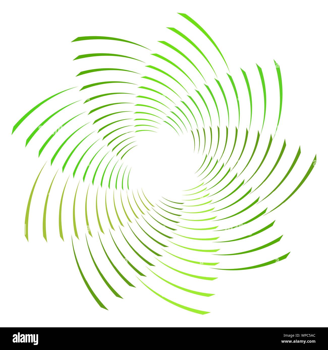 Abstract spiral, twist. Radial swirl, twirl curvy, wavy lines element ...