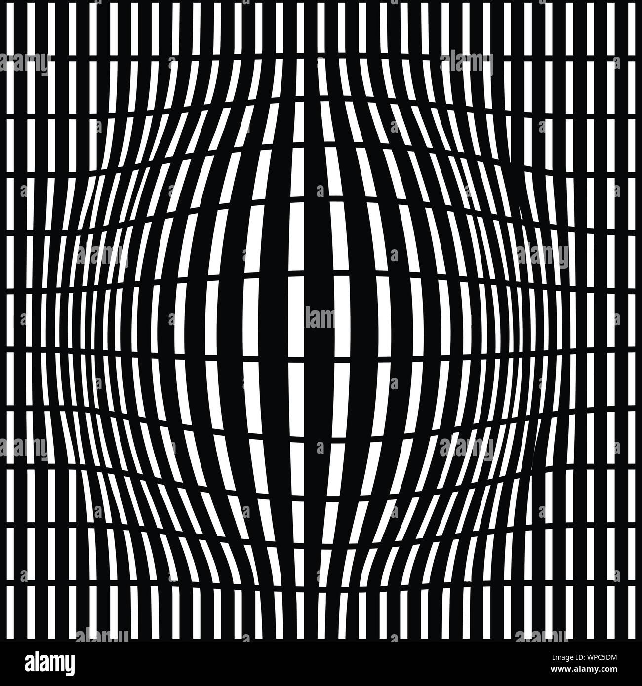 3D circular burst. Convex globe, sphere, orb distort. Inflate design ...