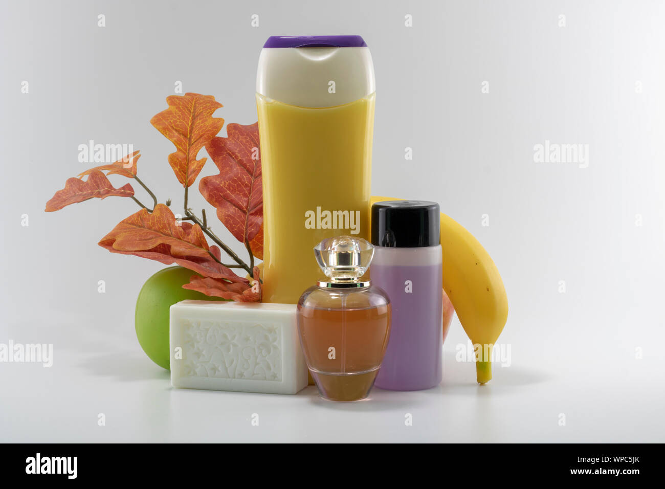 Personal cleaning products taken in white background Stock Photo - Alamy