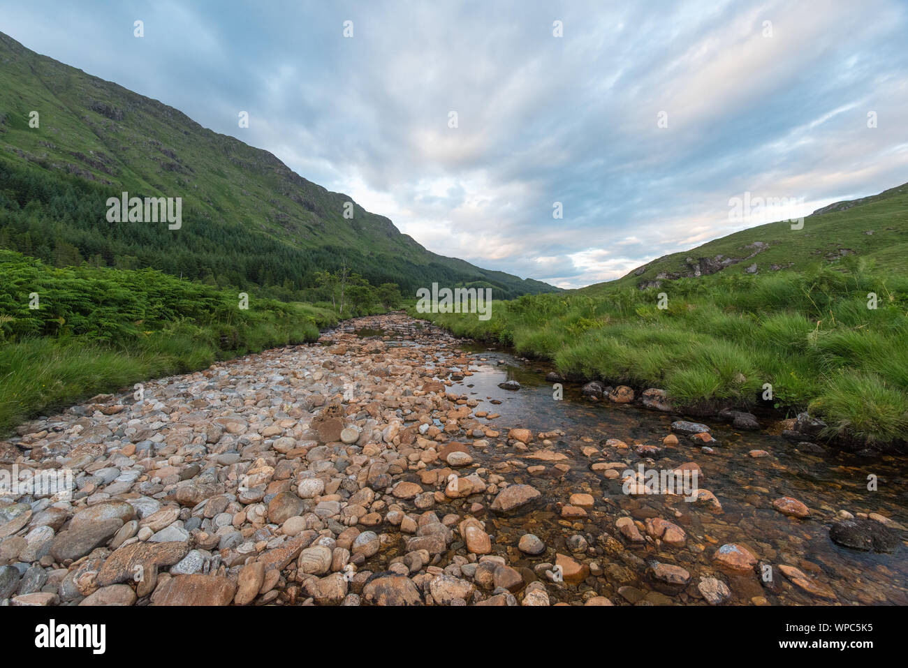 river in countryside in north-west Scotland Stock Photo - Alamy