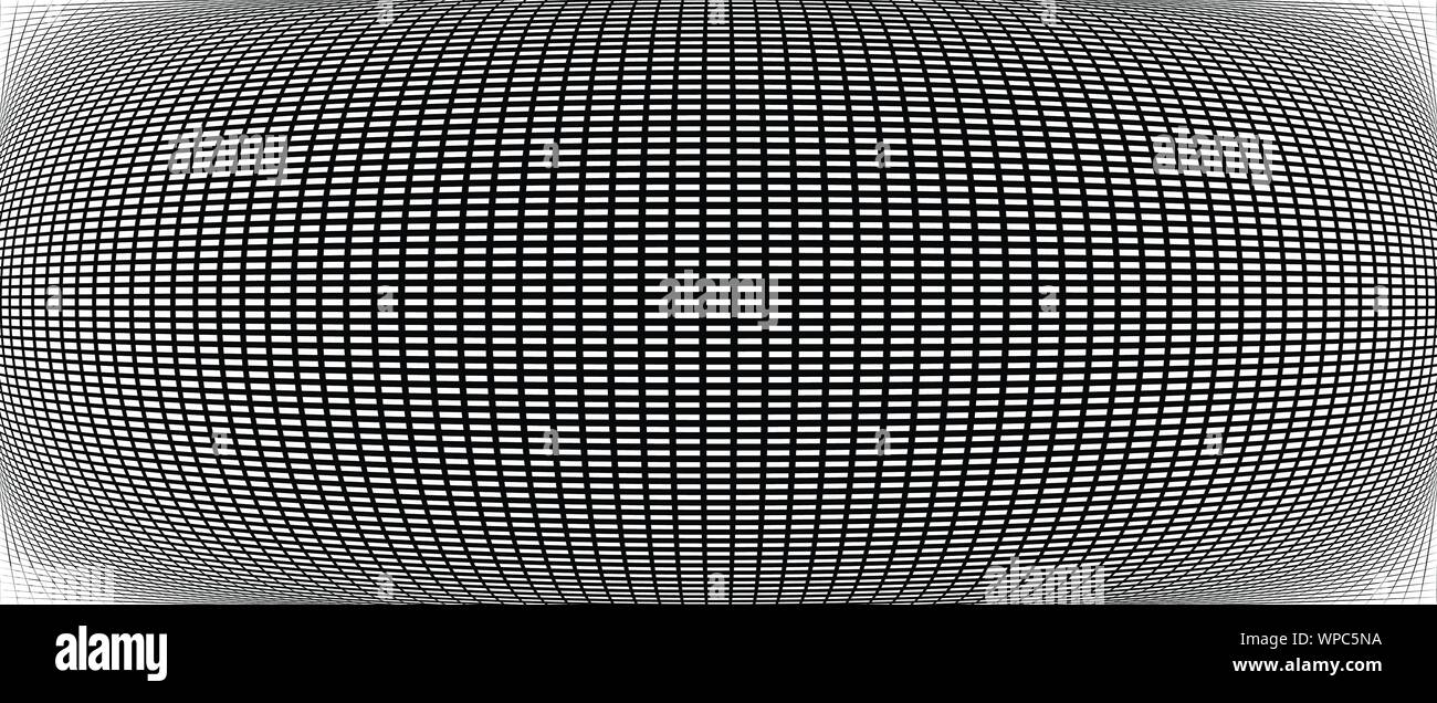 3D circular burst. Convex globe, sphere, orb distort. Inflate design ...