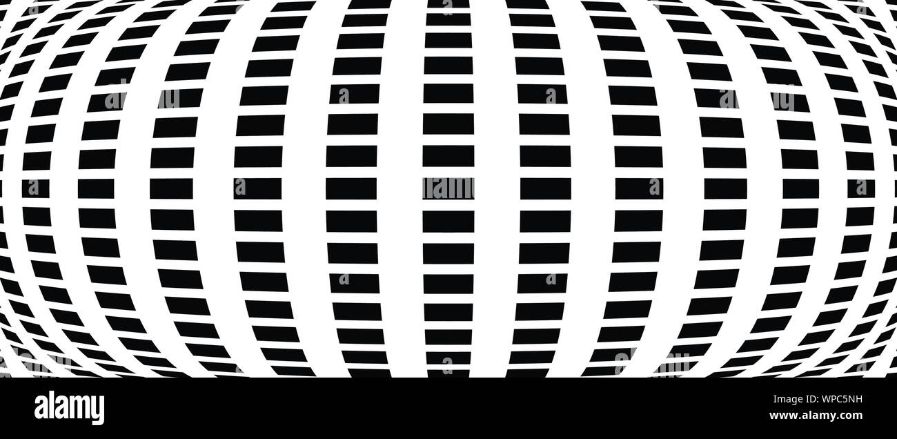 3D circular burst. Convex globe, sphere, orb distort. Inflate design ...