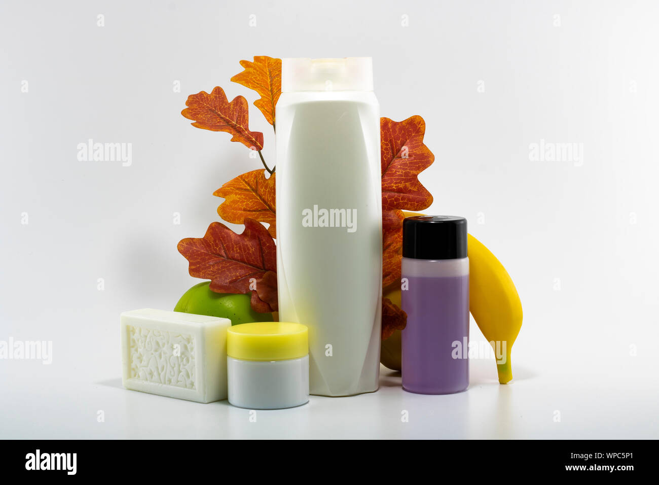 Personal cleaning products taken in white background Stock Photo - Alamy