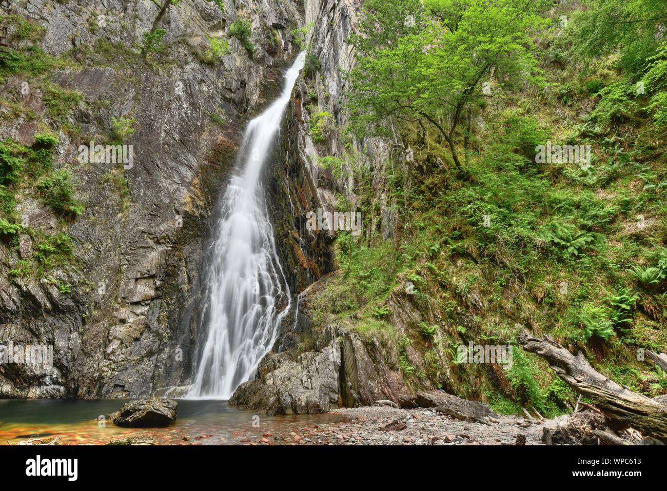 Waterfall in scottish Highlands Stock Photo - Alamy