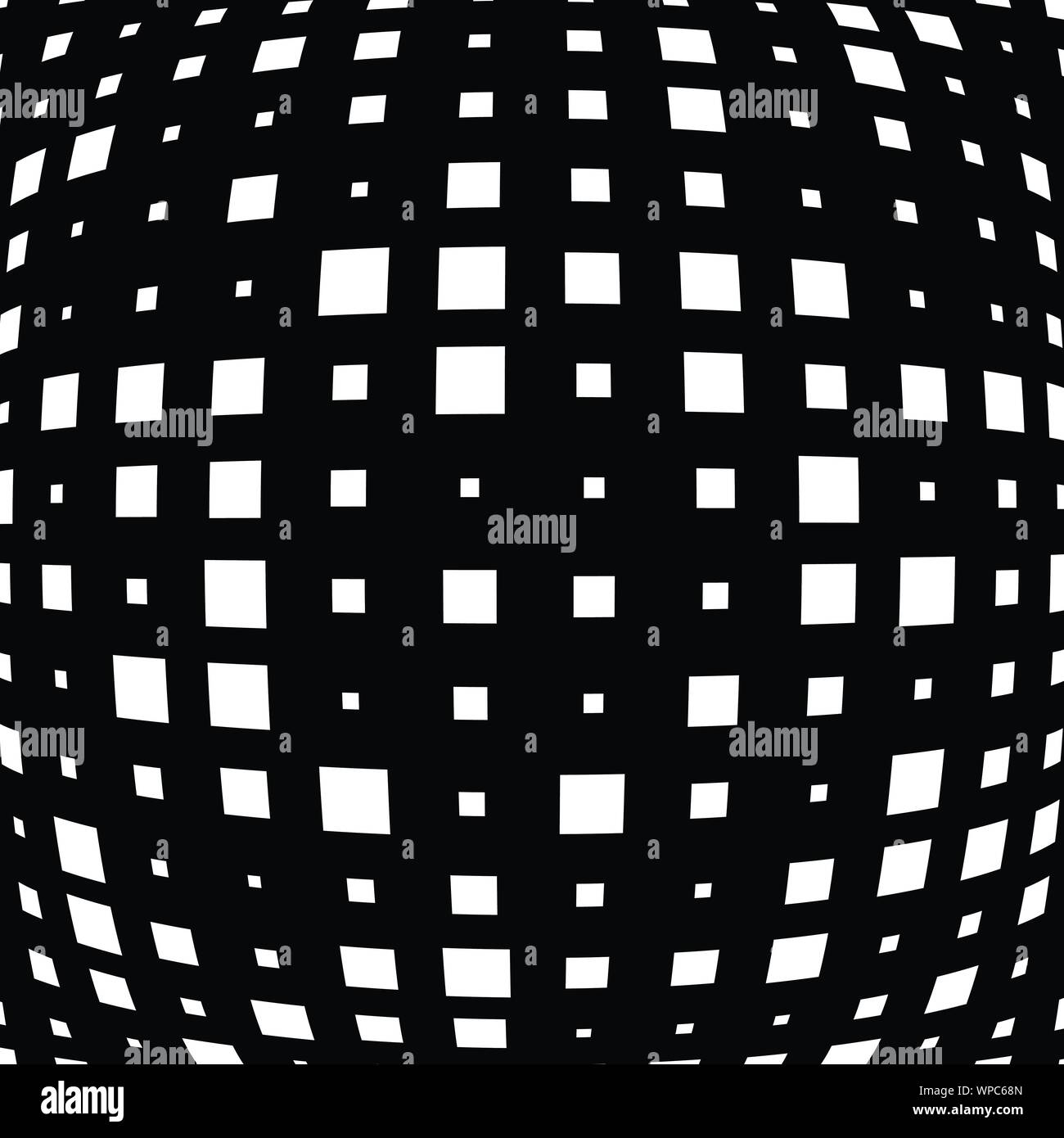 3D circular burst. Convex globe, sphere, orb distort. Inflate design ...