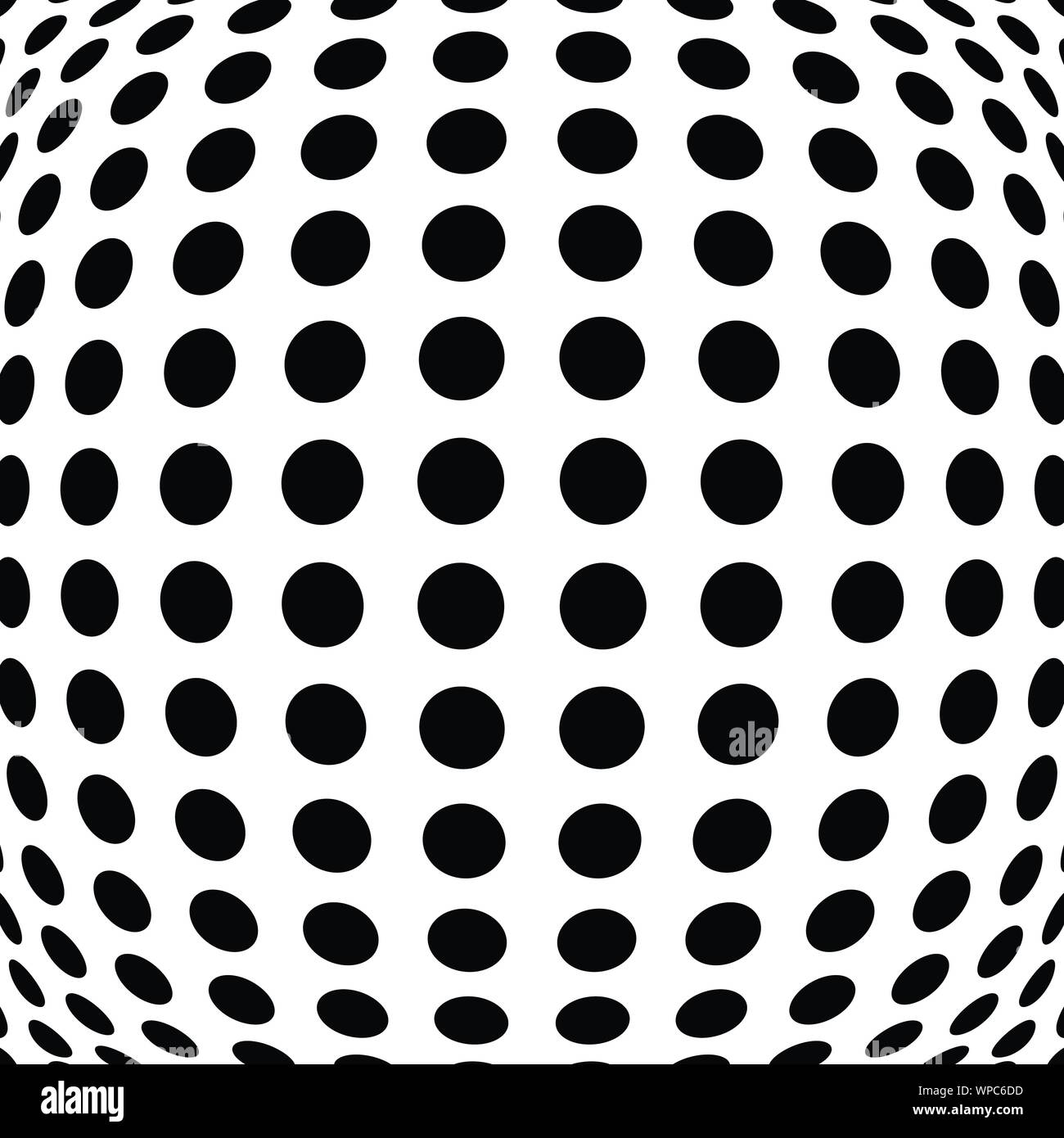 3D circular burst. Convex globe, sphere, orb distort. Inflate design ...