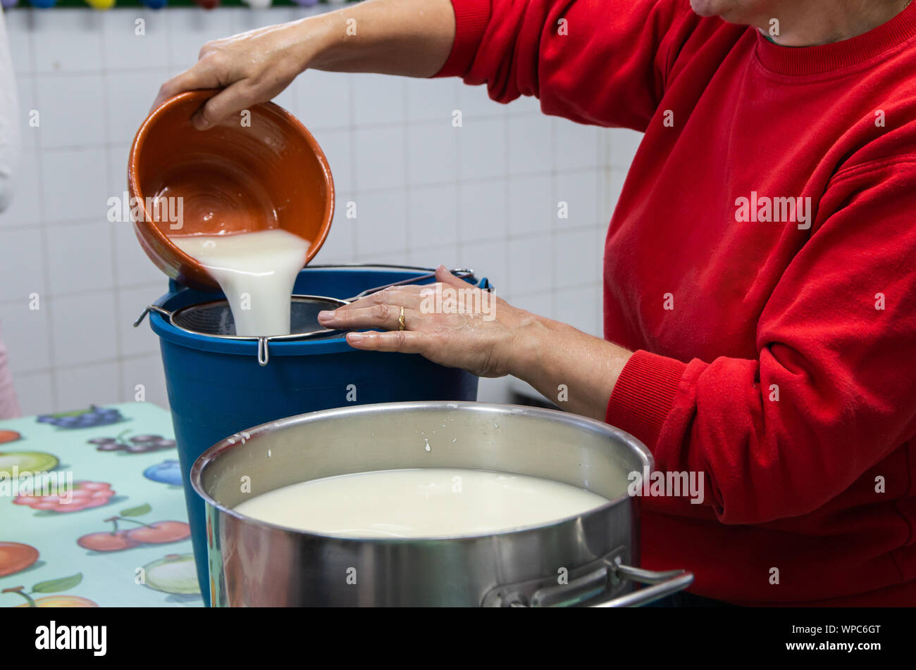 Elaboration cheese hi-res stock photography and images - Alamy
