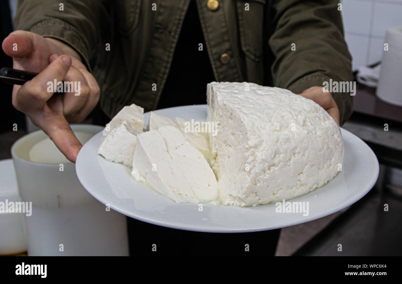 traditional fresh cheese Stock Photo - Alamy