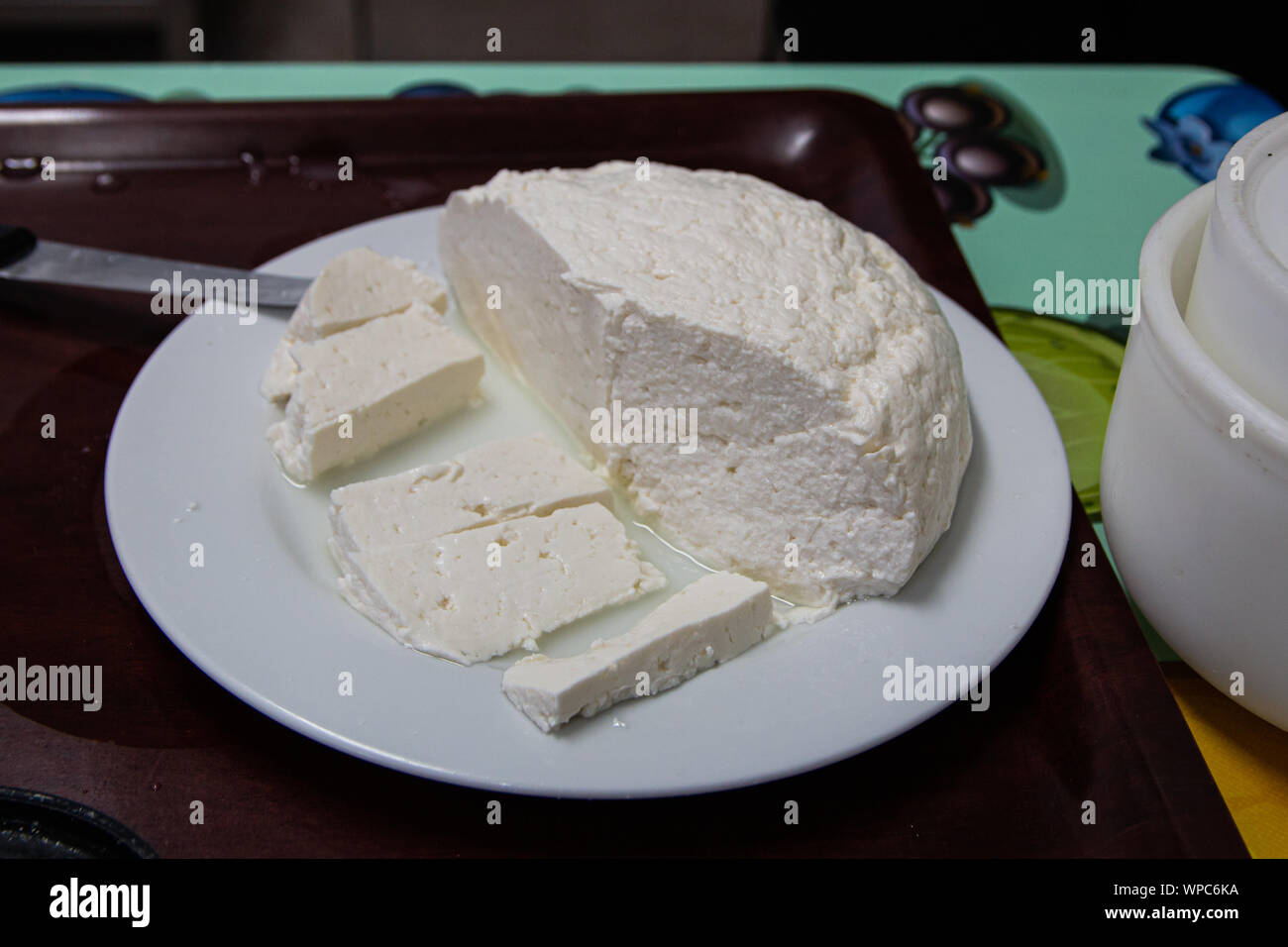 traditional fresh cheese Stock Photo - Alamy