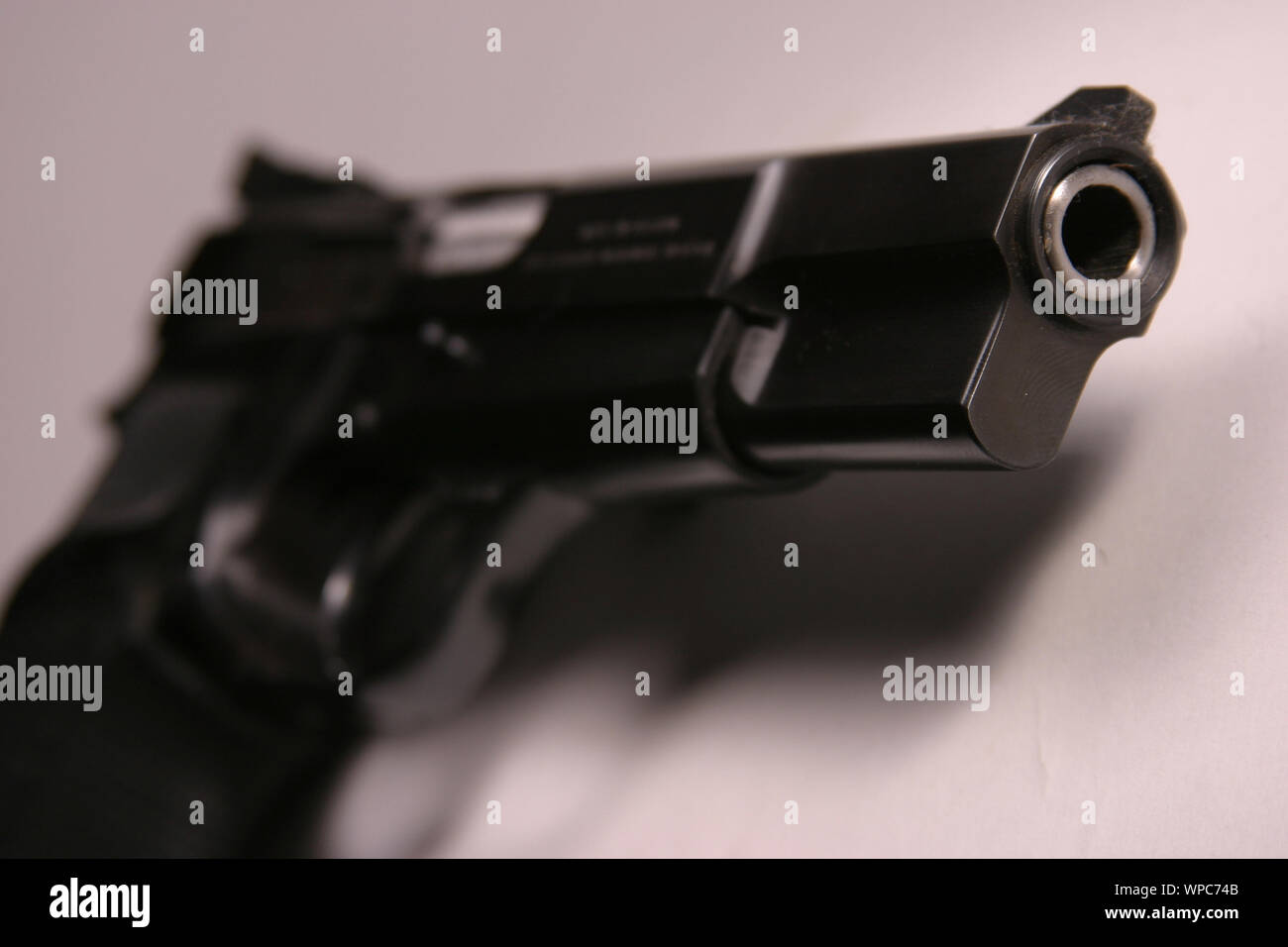 Browning Hi Power Barrel and Front Sight Stock Photo - Alamy