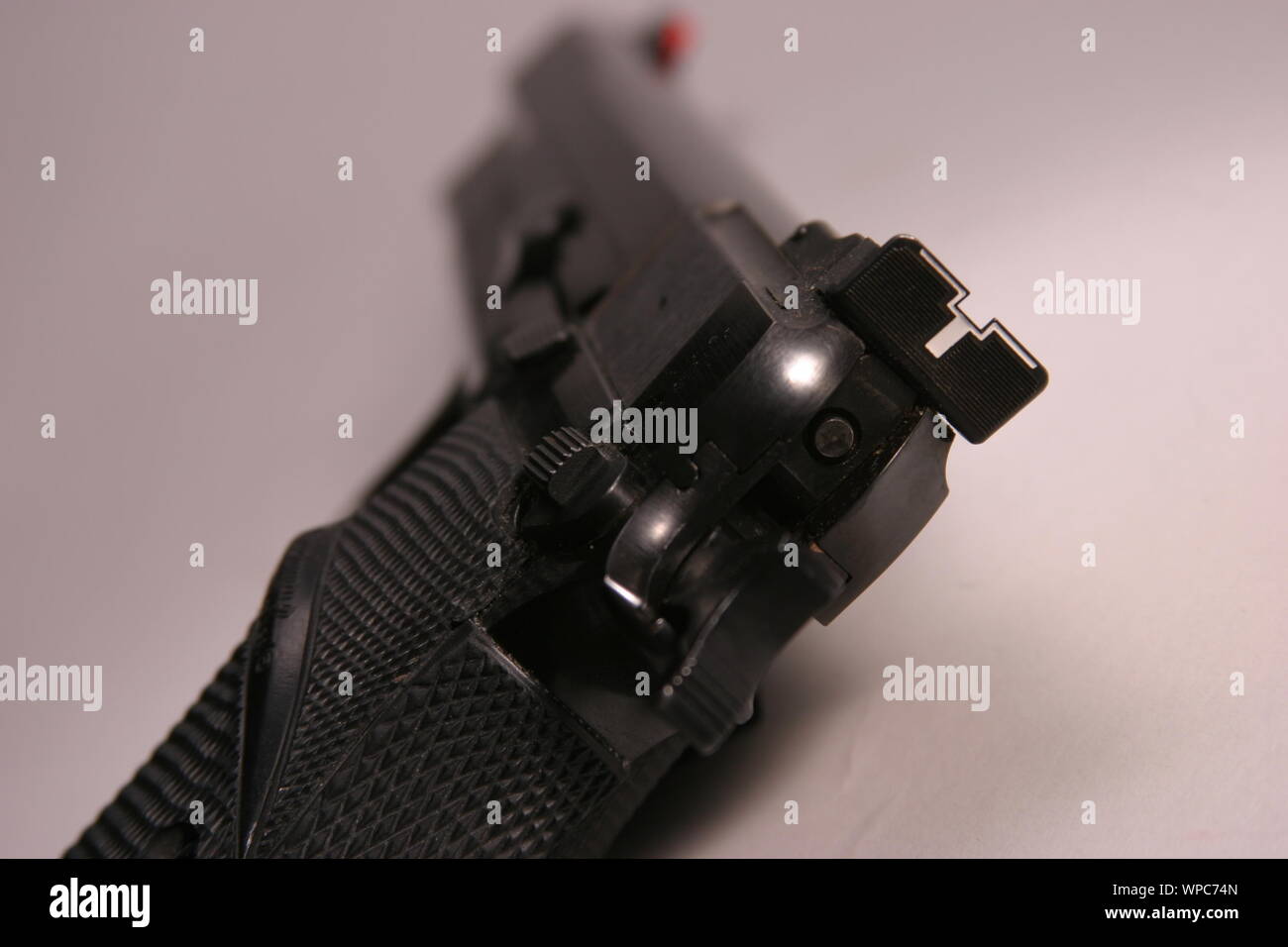 Browning Hi Power Rear Sight Stock Photo - Alamy