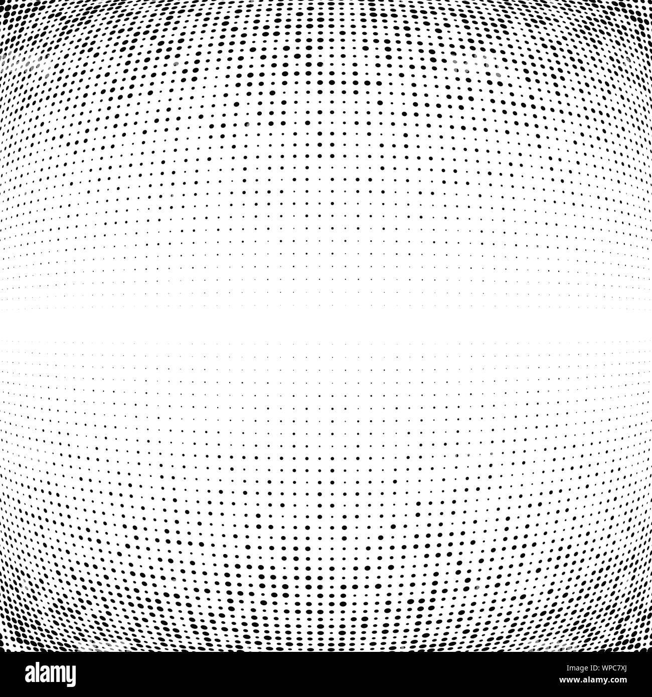 Half-tone dots. Dotted, circles pattern. Sphere, orb or globe ...