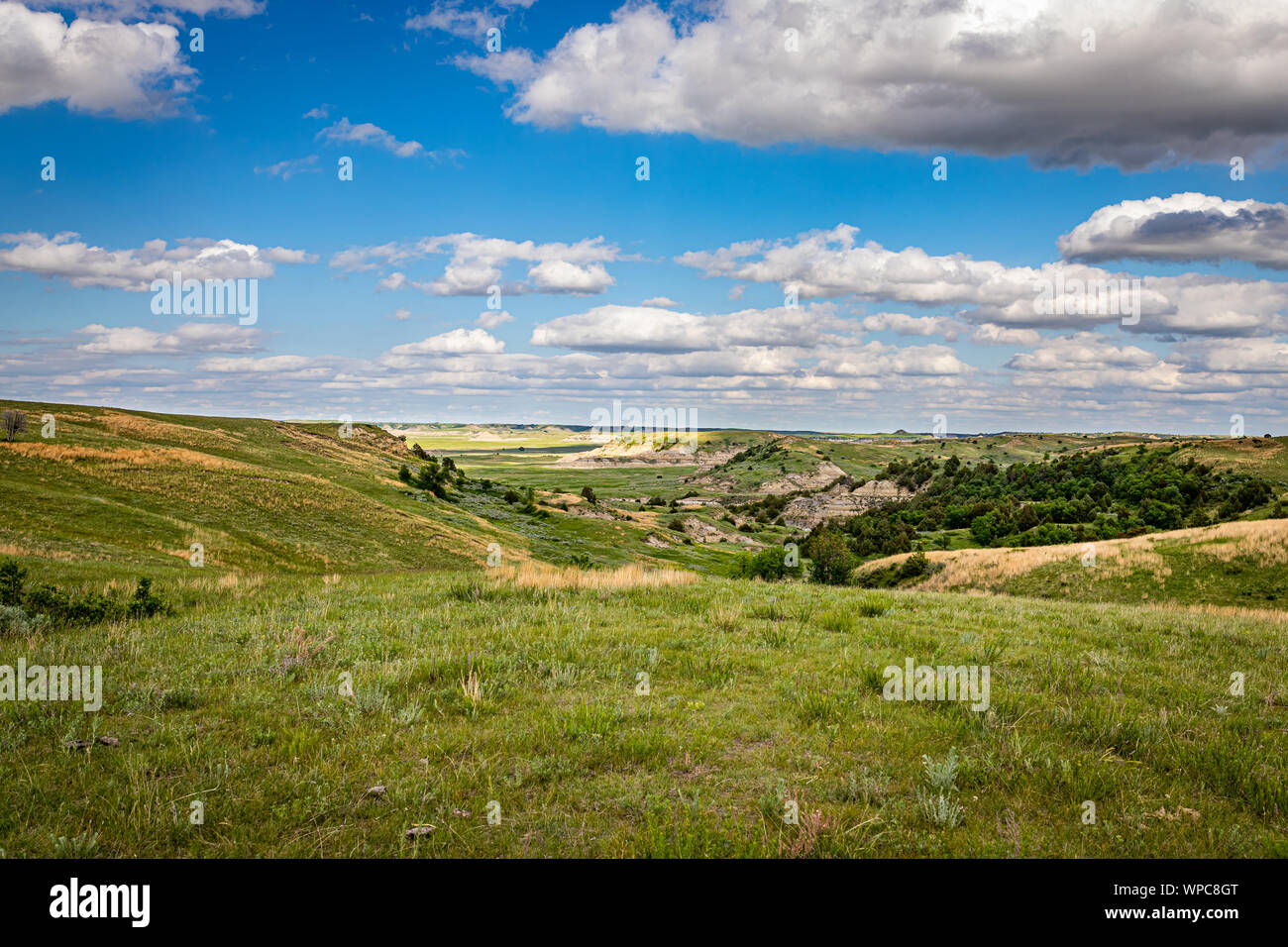 The Boicourt Overlook on the Scenic Loop Road at Theodore Roosevelt ...