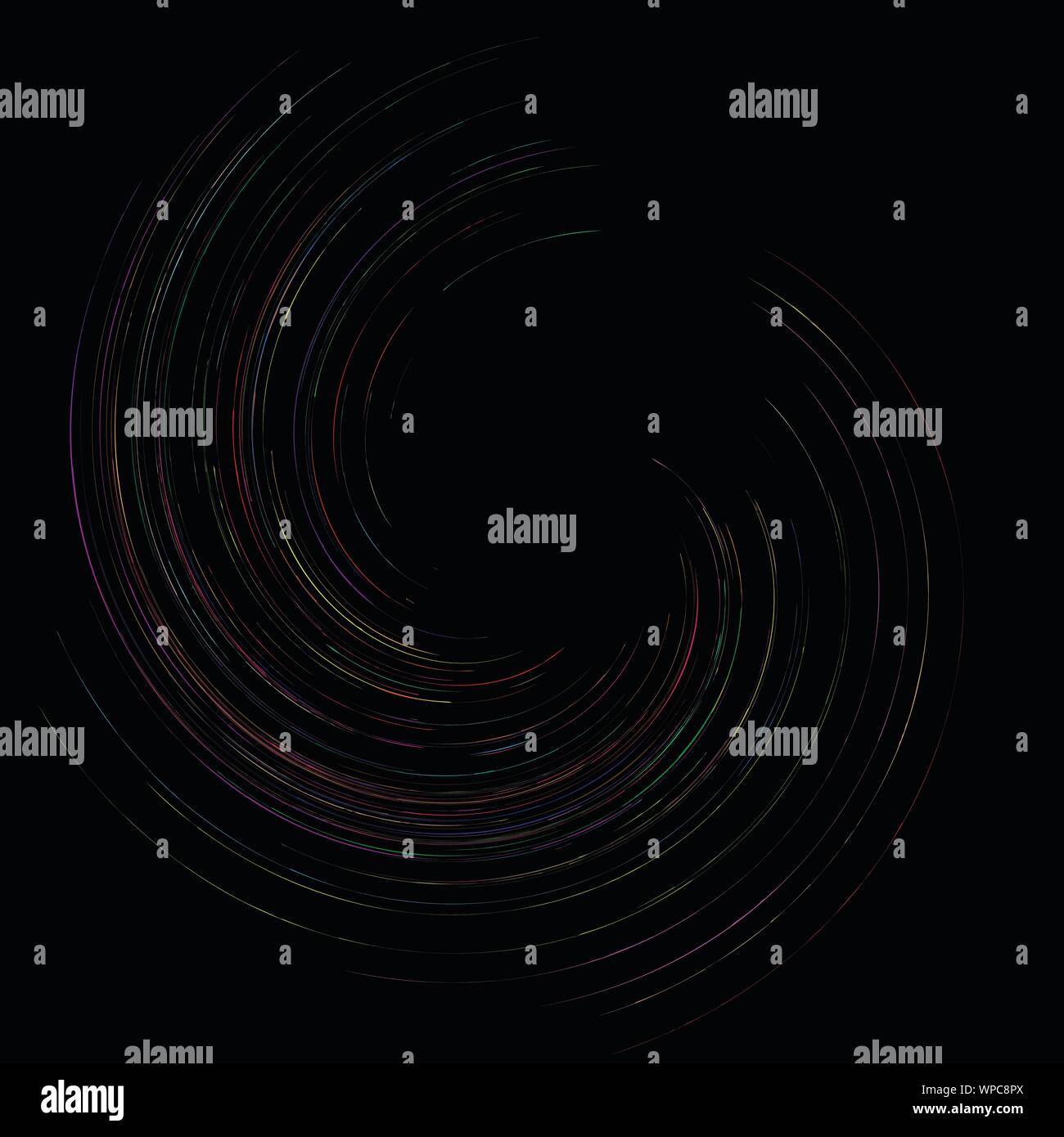 Detailed twirl, spiral element. Whirlpool, whirligig effect. Circular ...