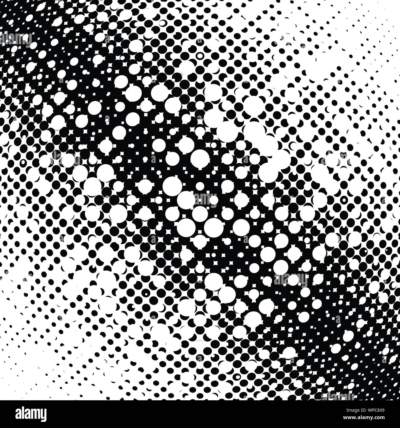 Half-tone dots. Dotted, circles pattern. Sphere, orb or globe ...