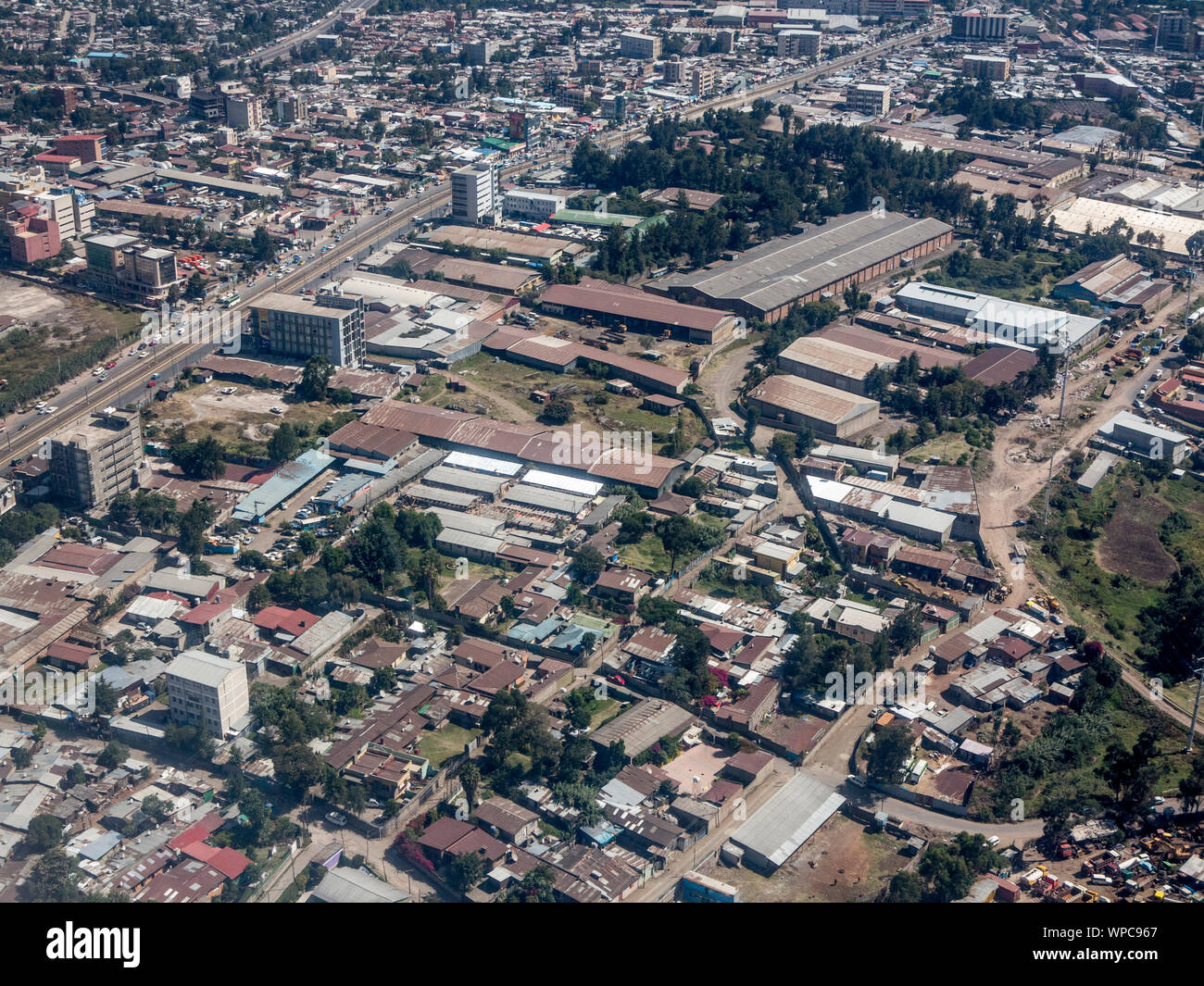 Aerial view of Addis Ababa, capital of Ethiopia Stock Photo - Alamy