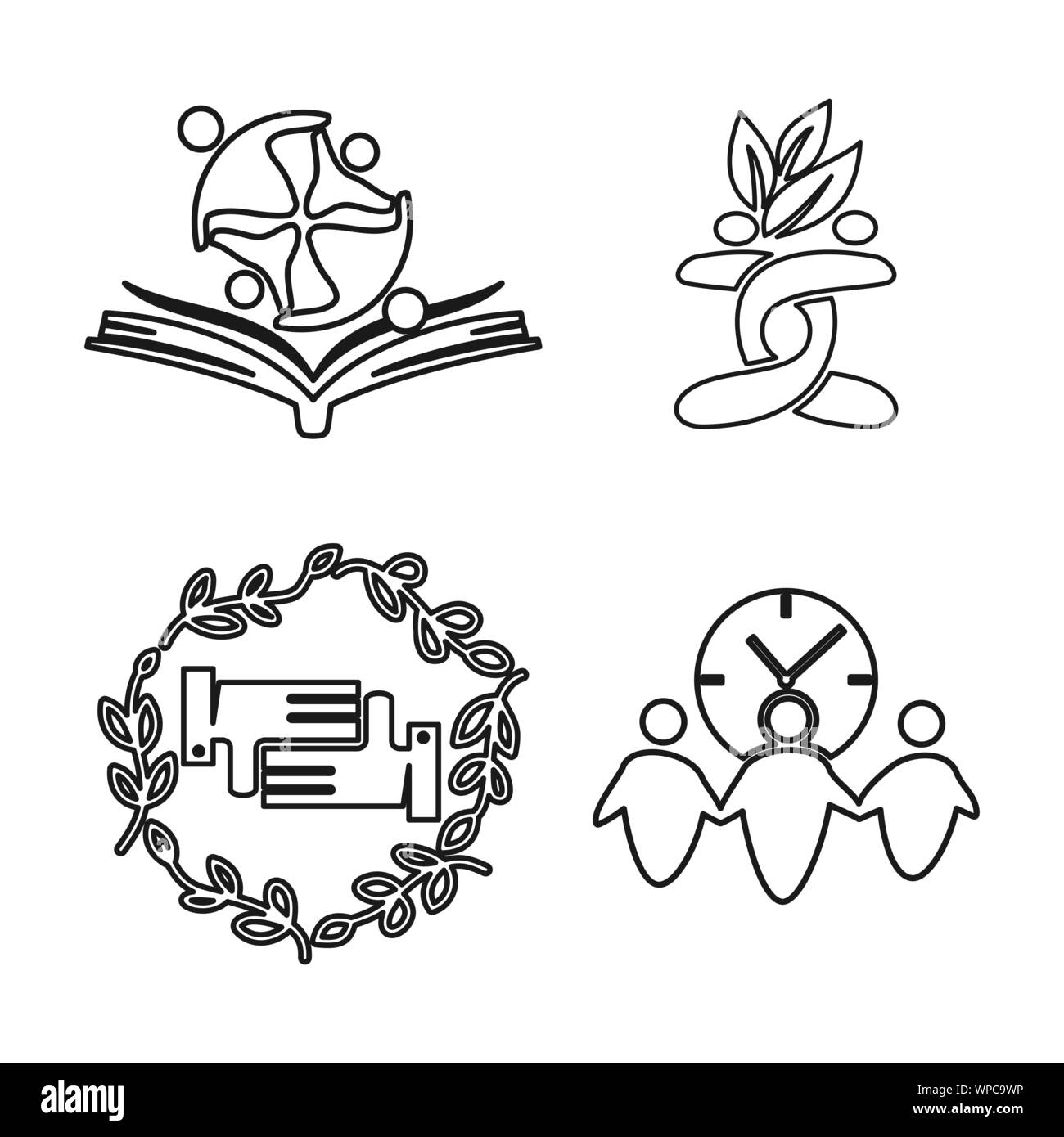 Time for commitment Stock Vector Images - Alamy