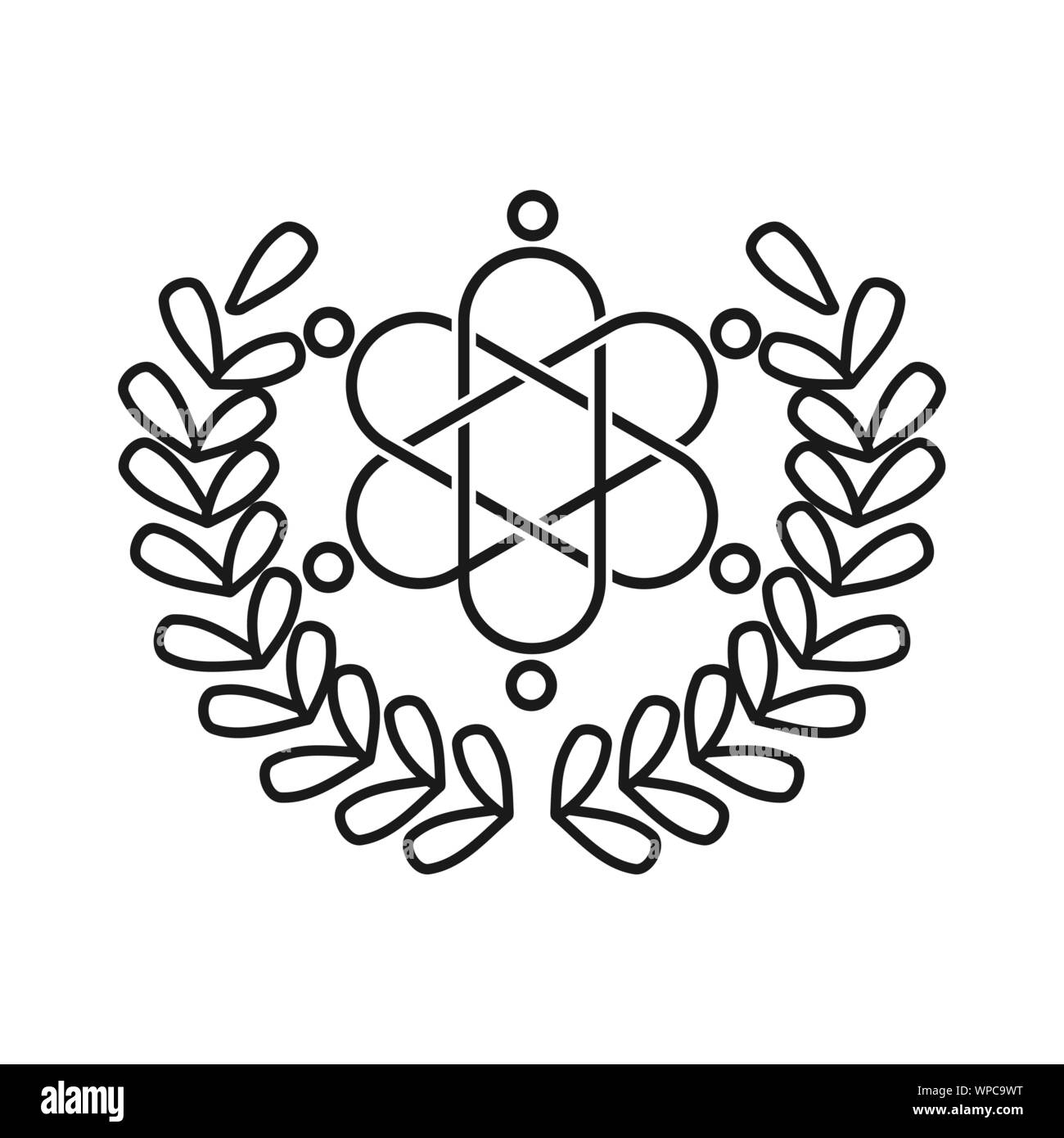 leaf Commitment Teamwork Together Outline Logo Stock Vector Image & Art - Alamy