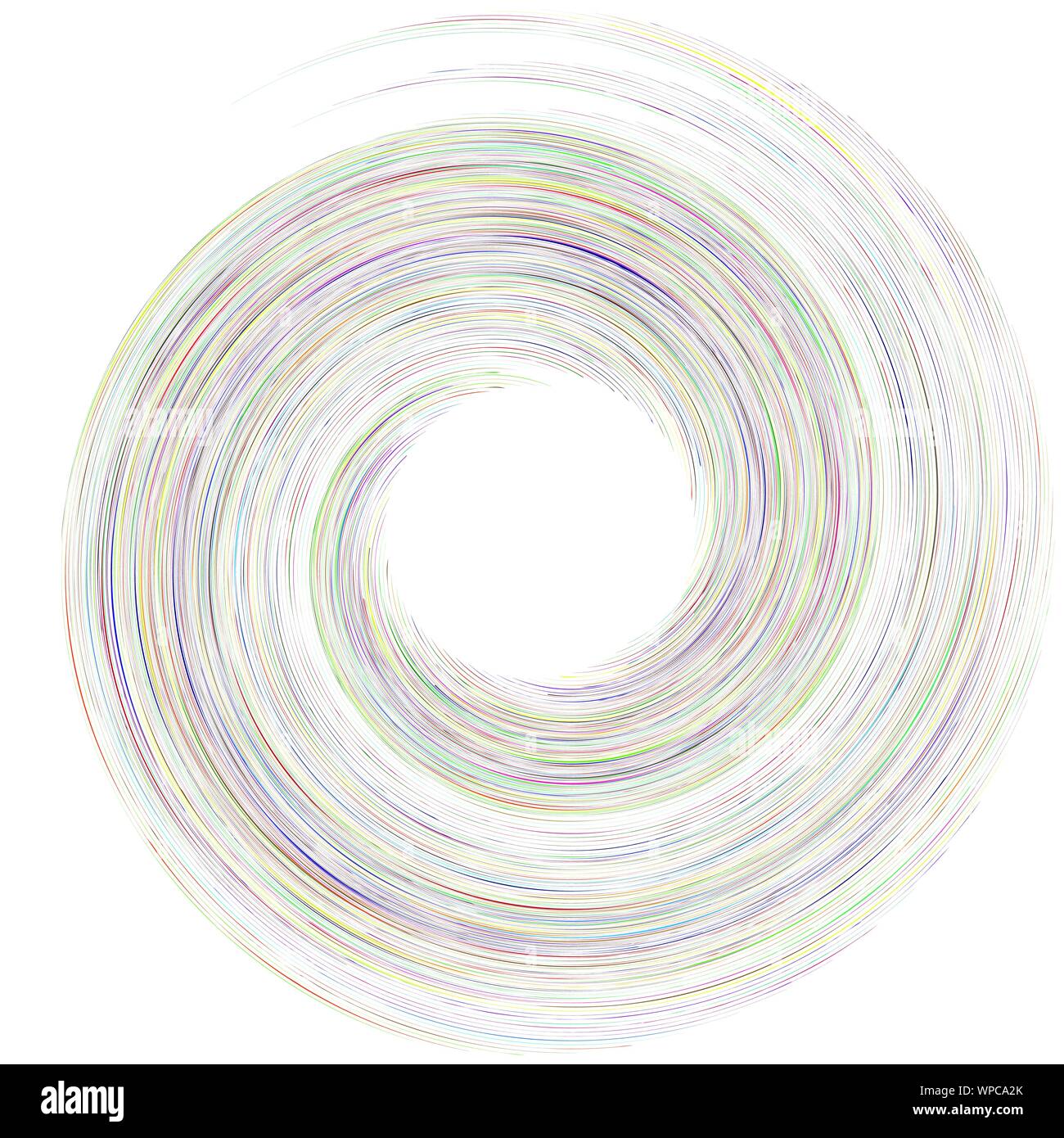 Detailed twirl, spiral element. Whirlpool, whirligig effect. Circular ...