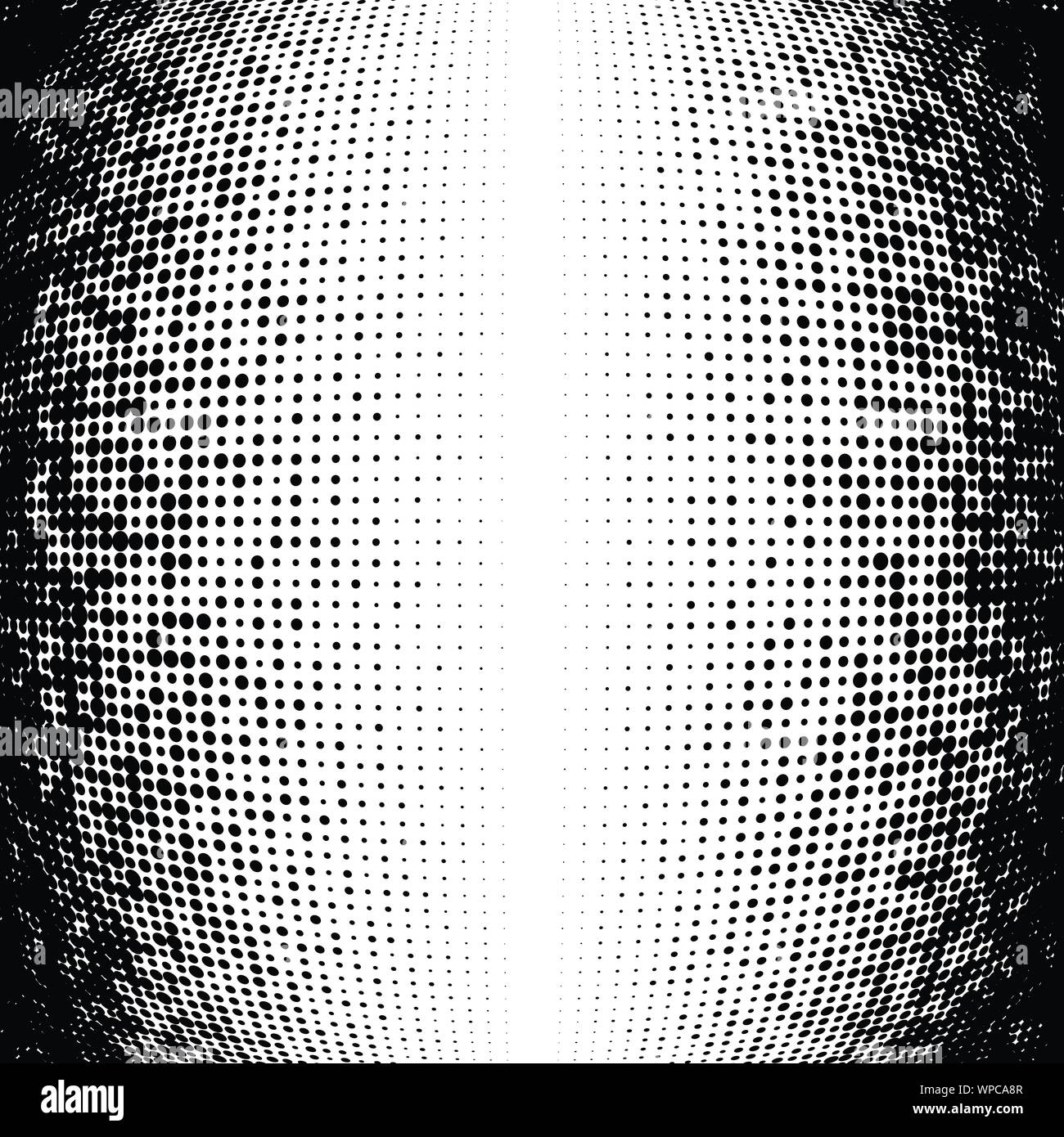 Half-tone dots. Dotted, circles pattern. Sphere, orb or globe ...