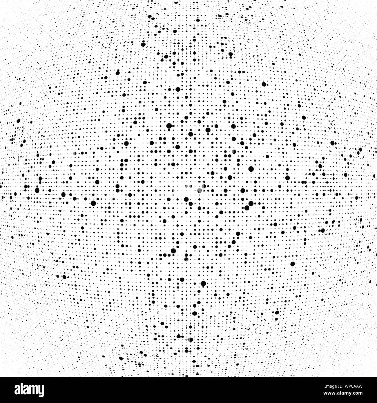 Abstract background scatter 3d sphere Black and White Stock Photos ...