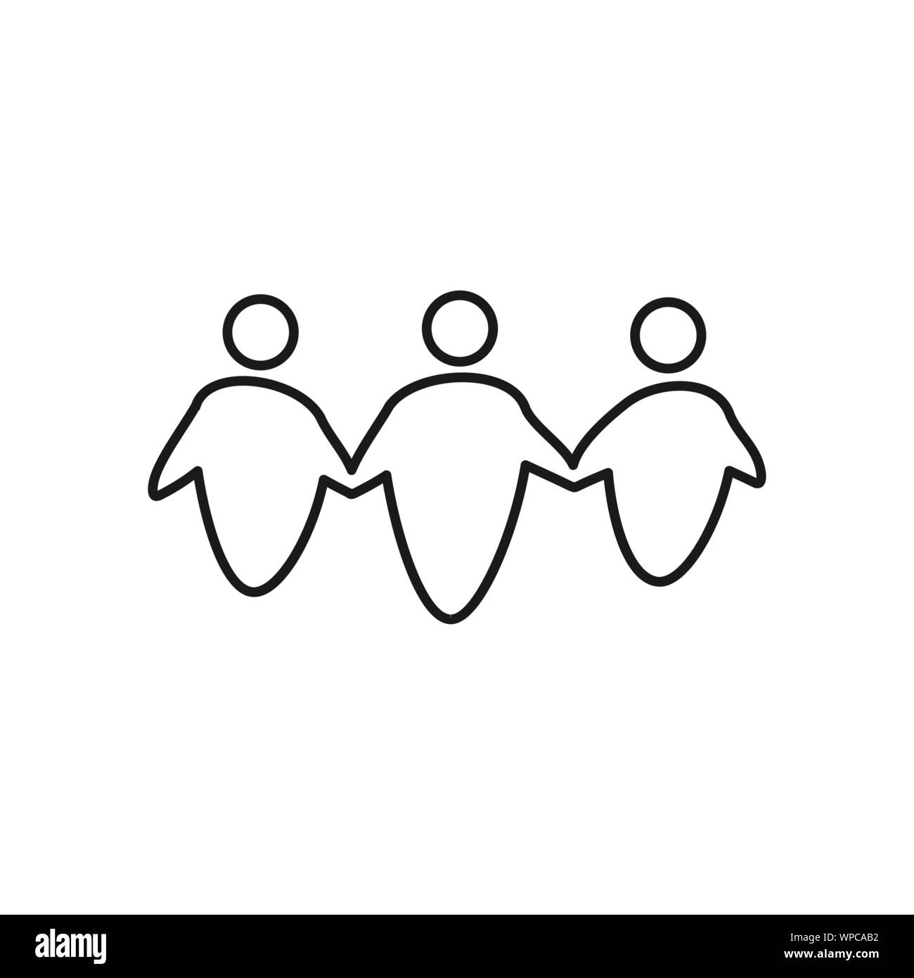 People Commitment Teamwork Together Outline Logo Stock Vector Image & Art - Alamy