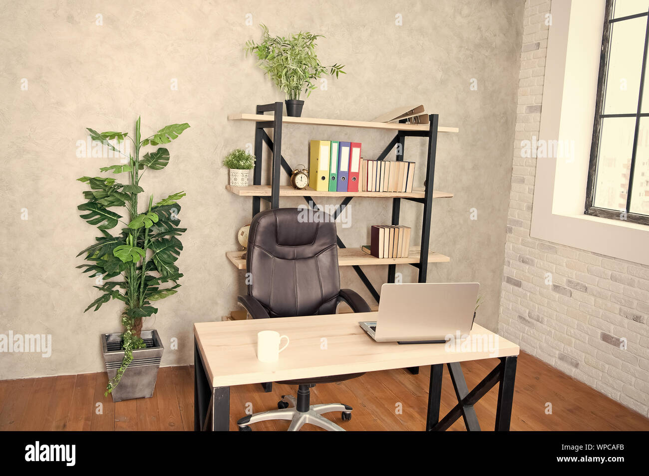 boss office. Interior of empty modern office. Business and workplace ...