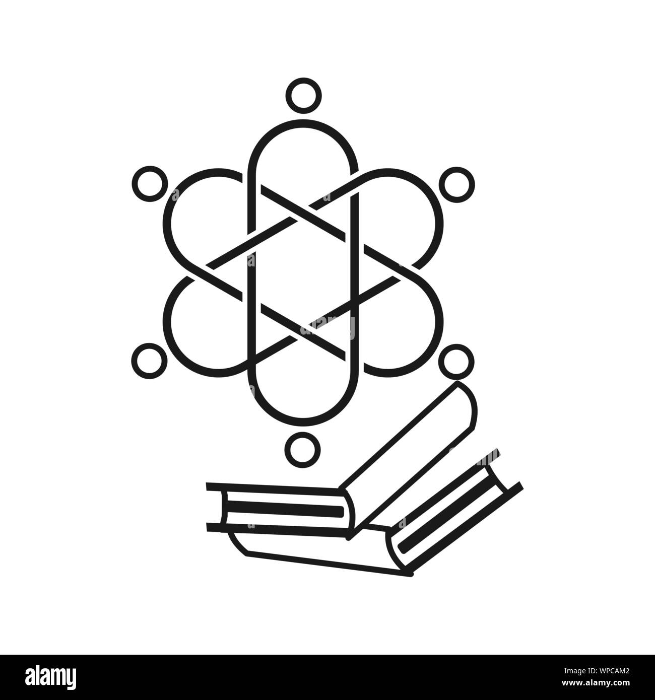 book stack Commitment Teamwork Together Outline Logo Stock Vector Image & Art - Alamy