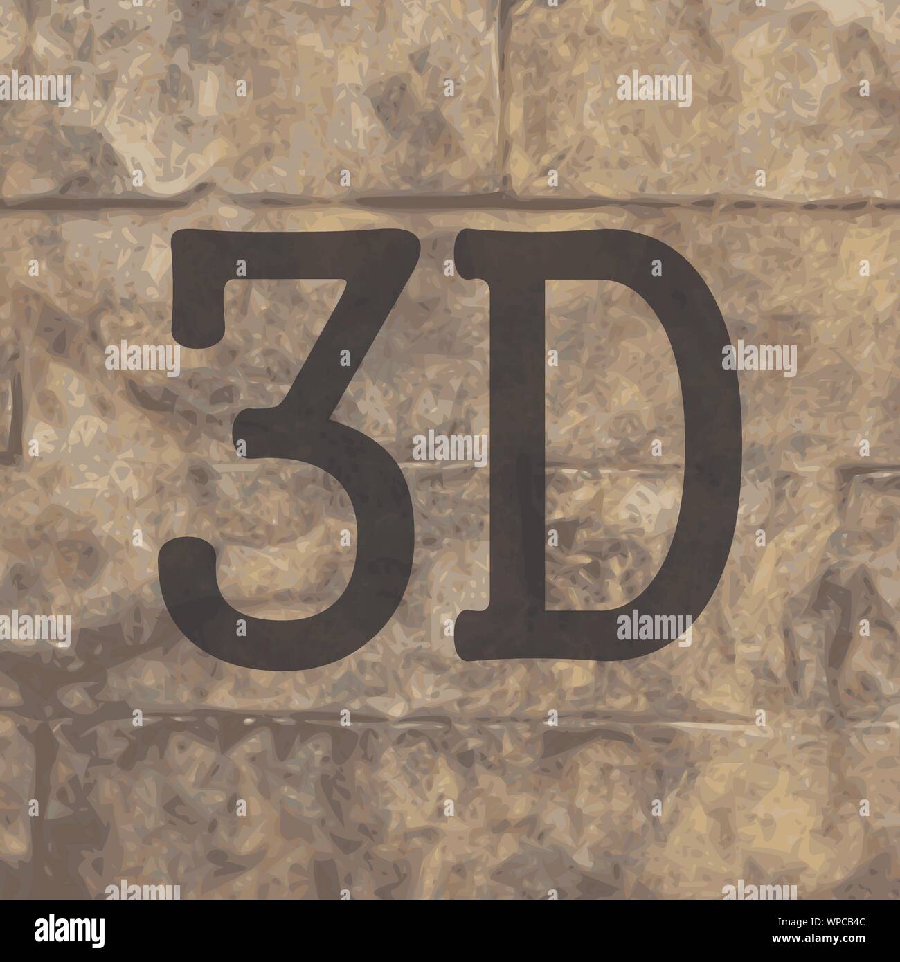 3D icon symbol Flat modern web design with long shadow and space for ...