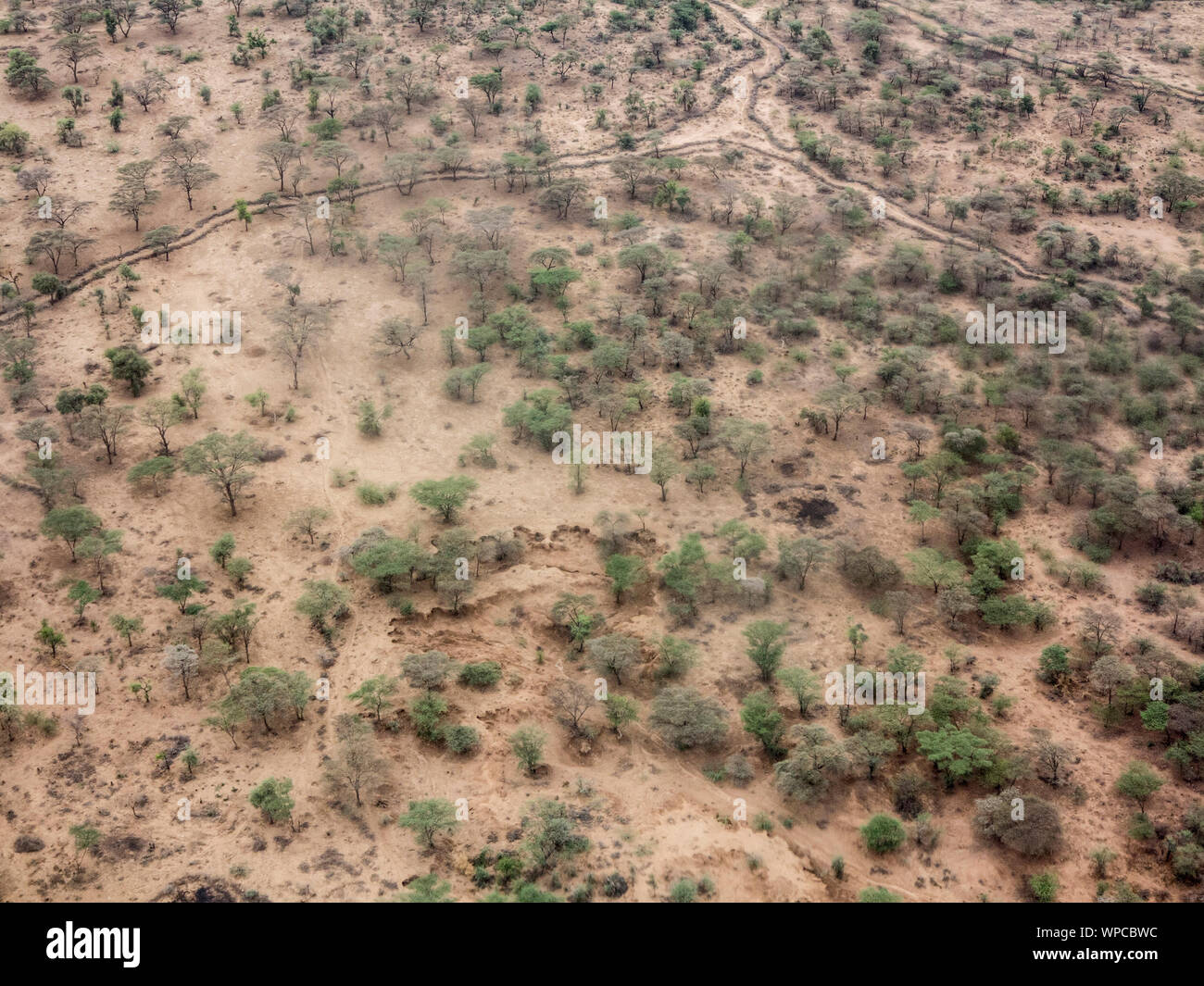 Aerial view of desert near the Ethiopia Somalia border Stock Photo - Alamy
