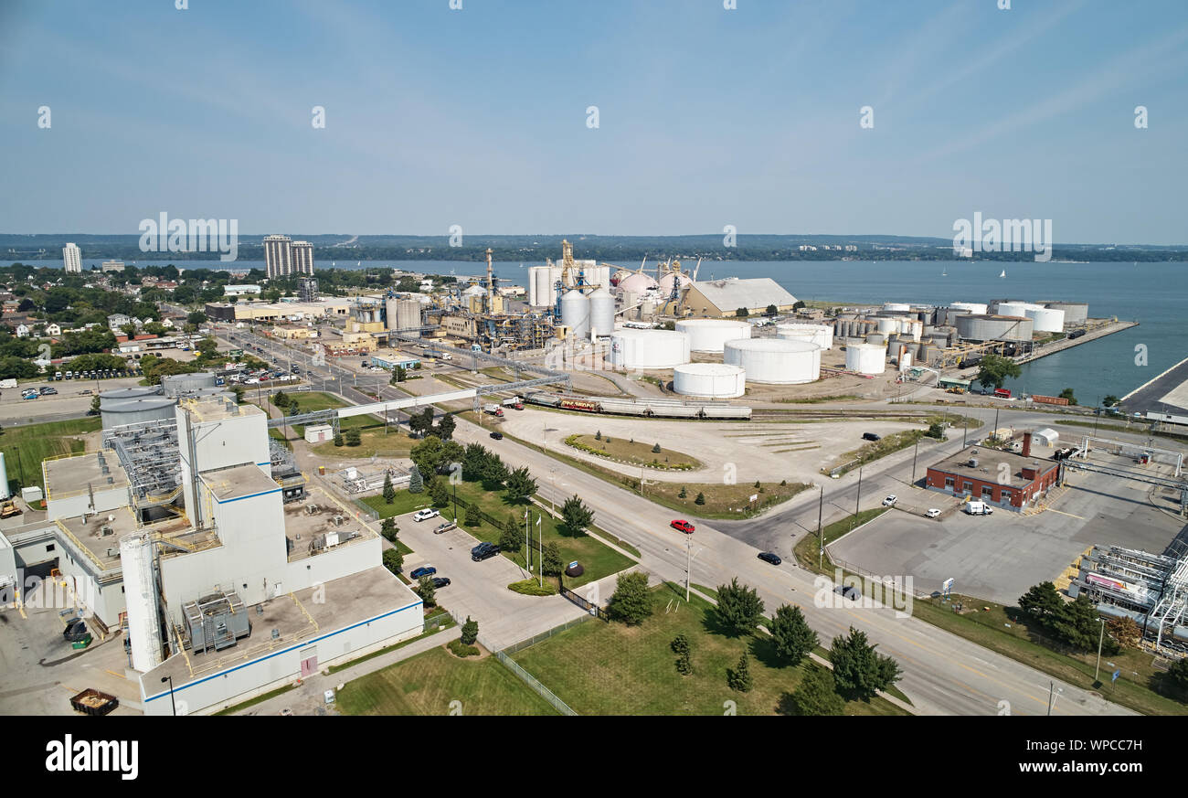 Hamilton Industrial areas Stock Photo - Alamy