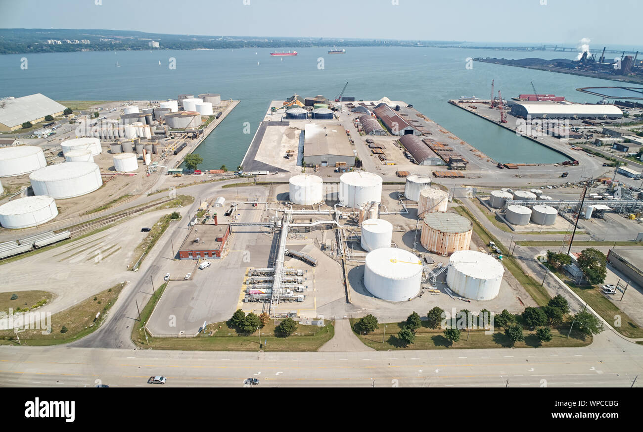 Hamilton Industrial areas Stock Photo - Alamy