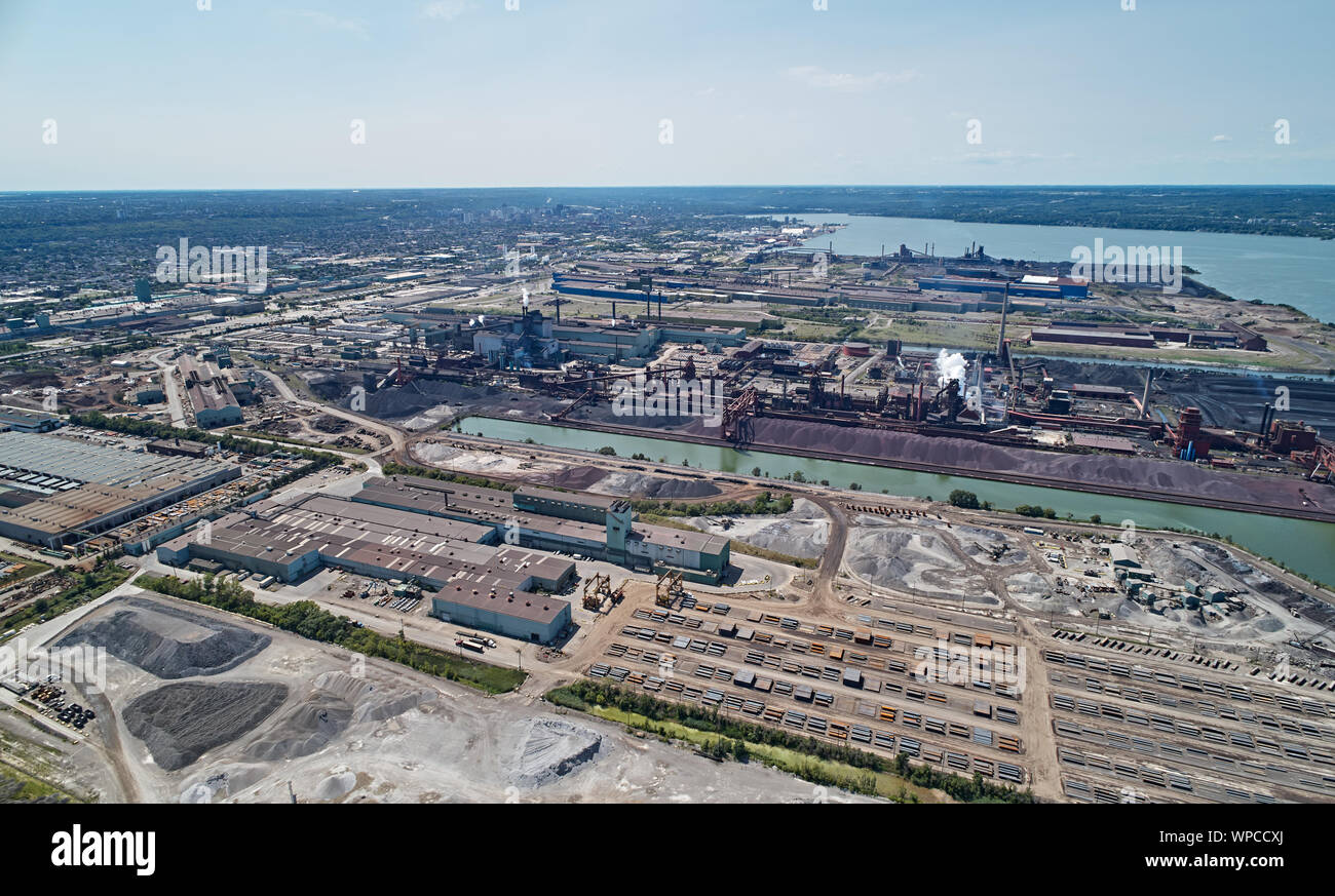 Hamilton Industrial areas Stock Photo - Alamy
