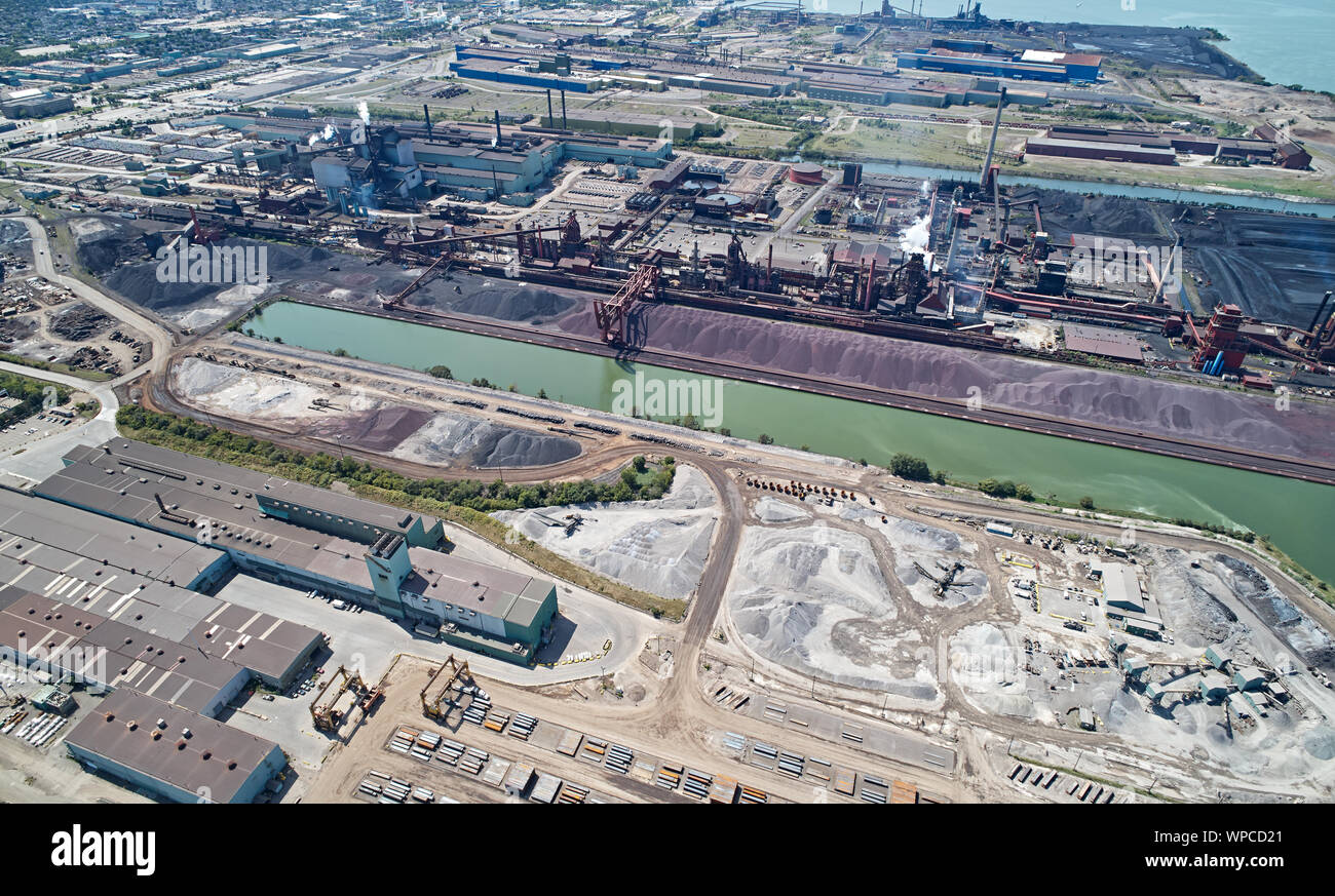 Hamilton Industrial areas Stock Photo - Alamy