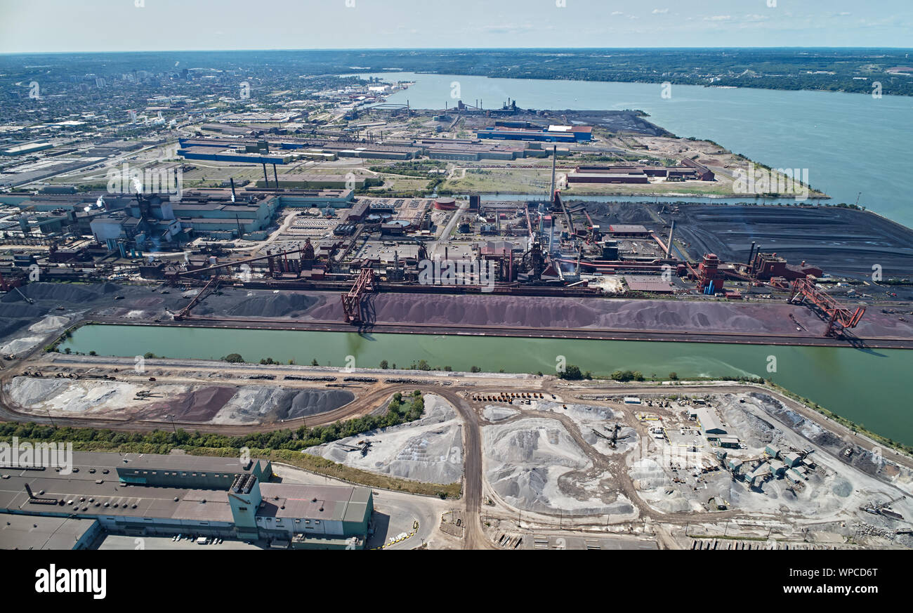 Hamilton Industrial areas Stock Photo - Alamy
