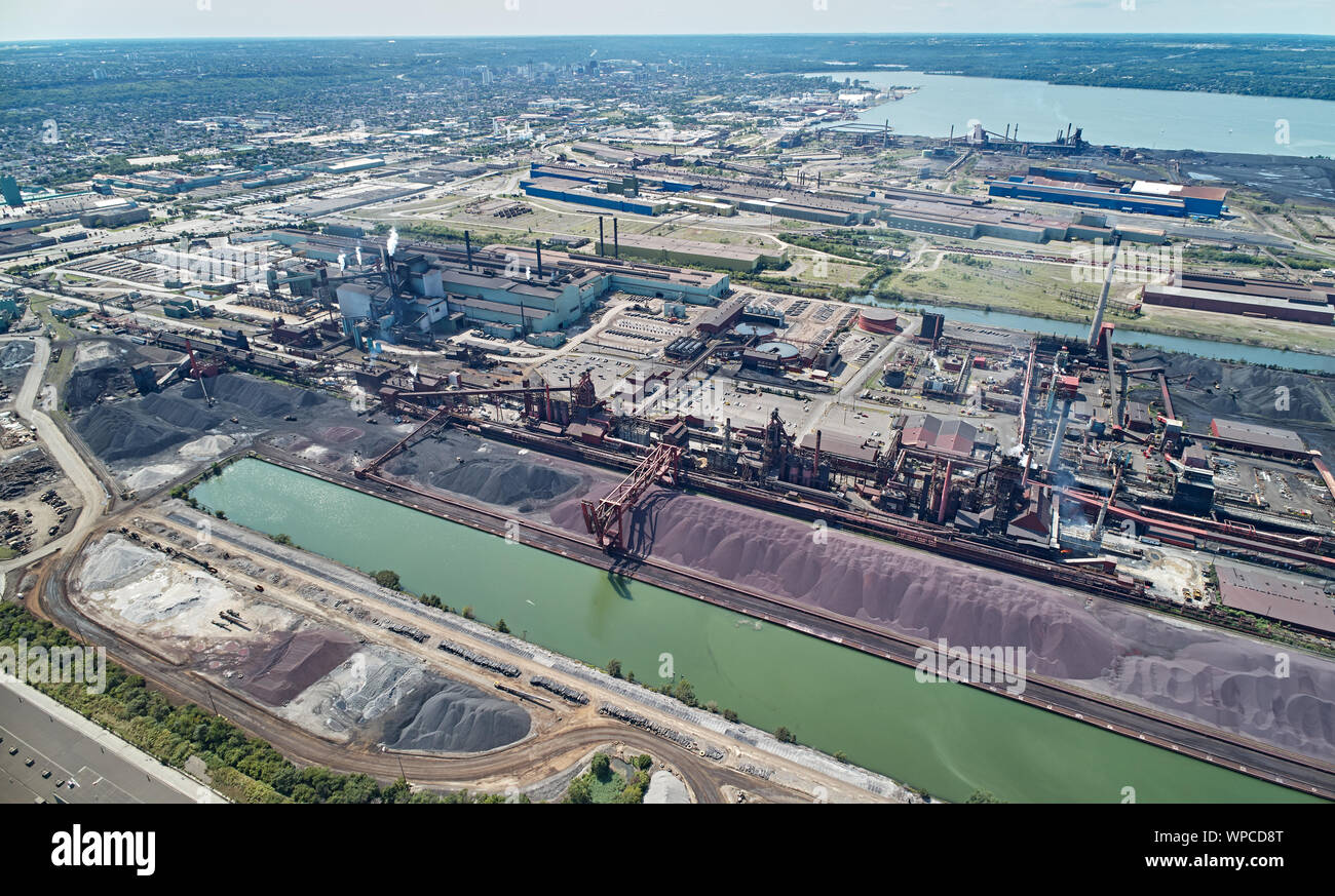 Hamilton Industrial areas Stock Photo - Alamy