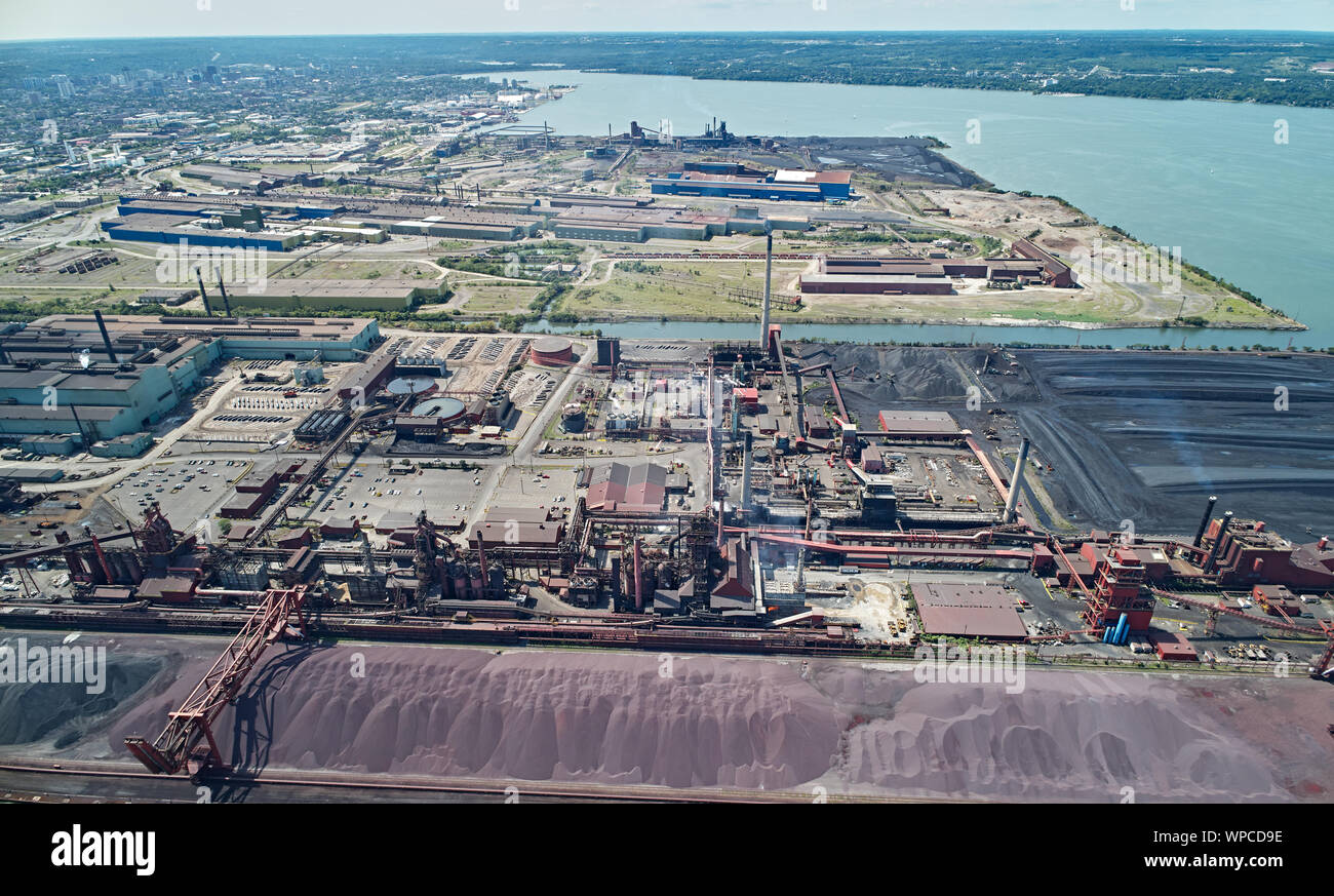 Hamilton Industrial areas Stock Photo - Alamy