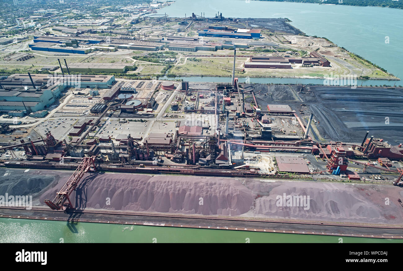 Hamilton Industrial areas Stock Photo - Alamy