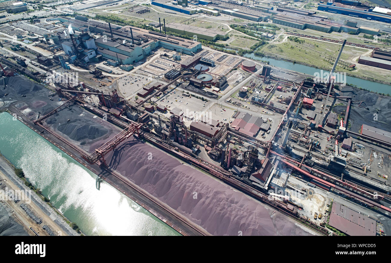 Hamilton Industrial areas Stock Photo - Alamy