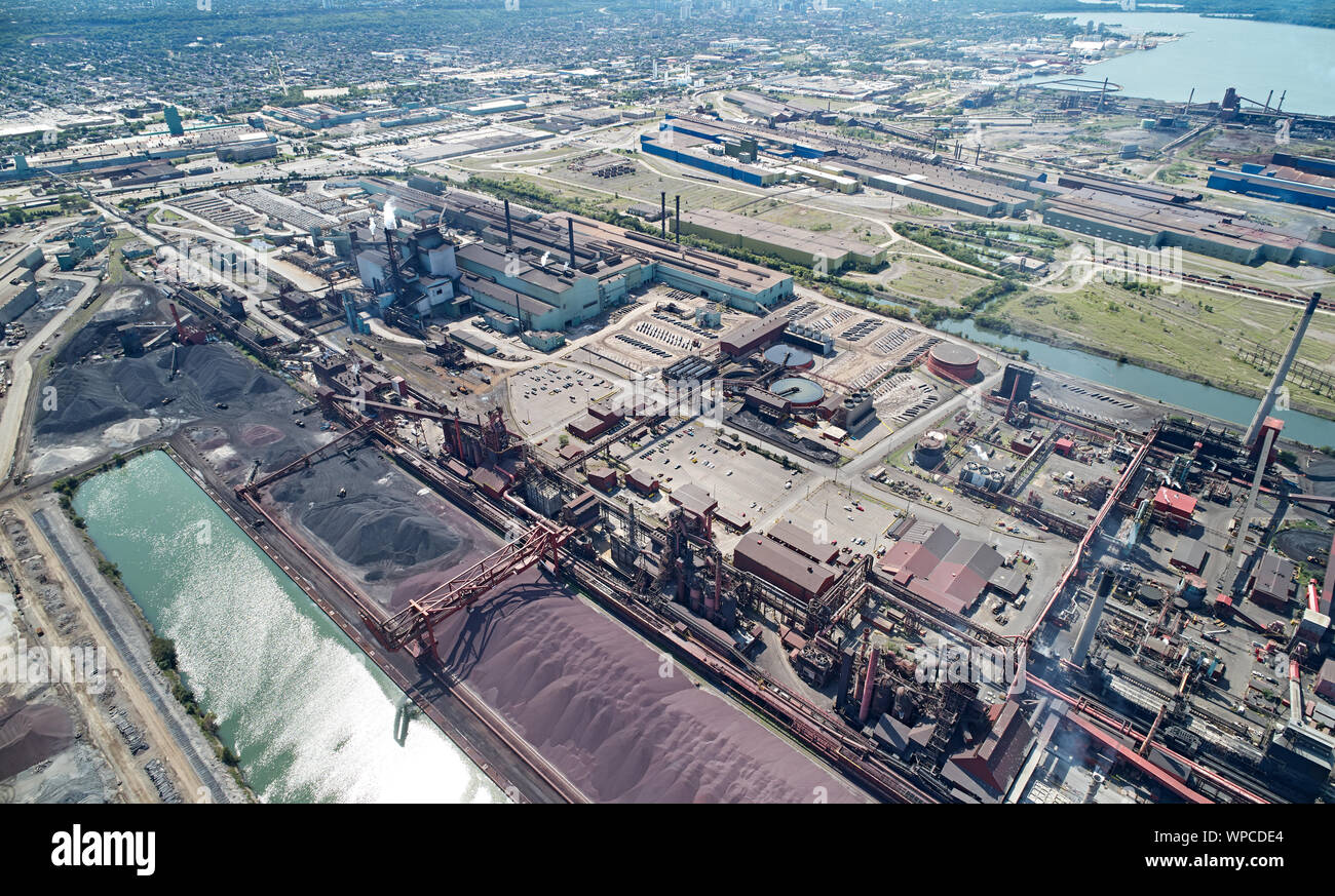 Hamilton Industrial areas Stock Photo - Alamy