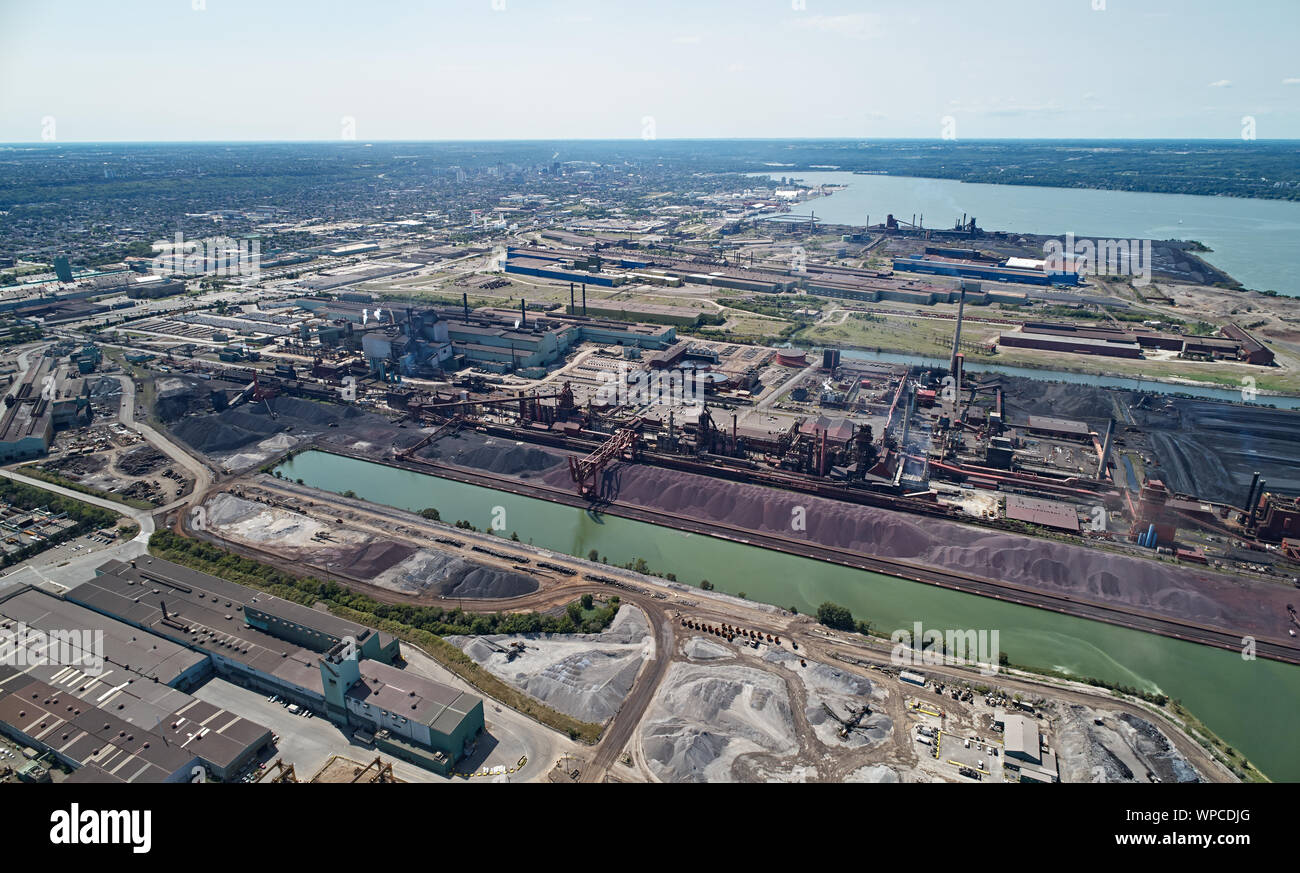 Hamilton Industrial areas Stock Photo - Alamy