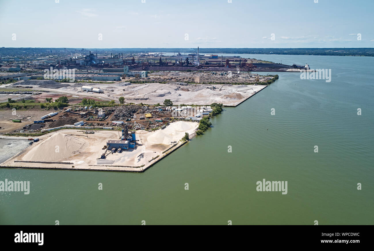 Hamilton Industrial areas Stock Photo - Alamy