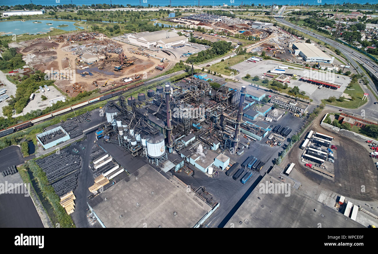 Hamilton Industrial areas Stock Photo - Alamy