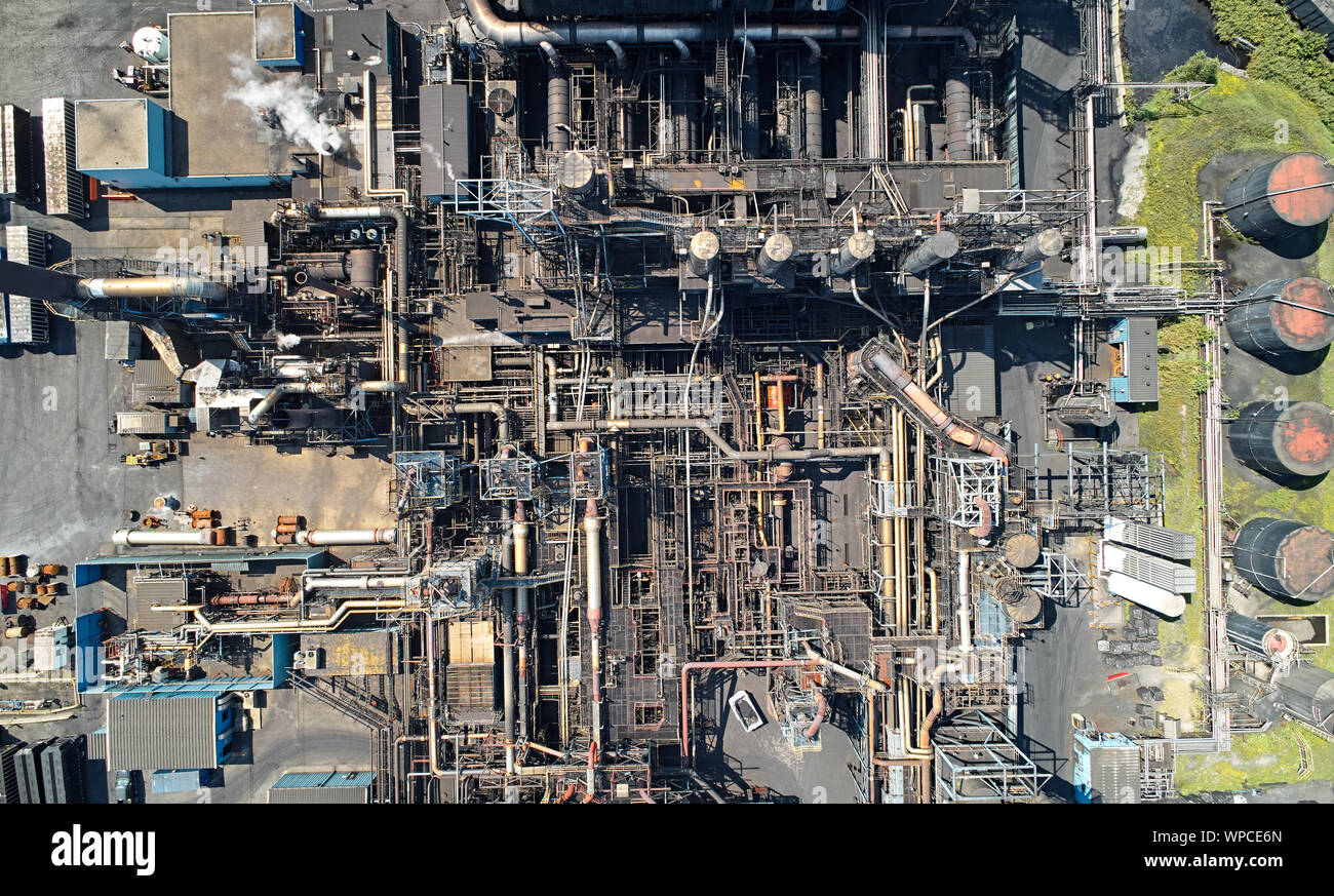 Hamilton Industrial areas Stock Photo - Alamy