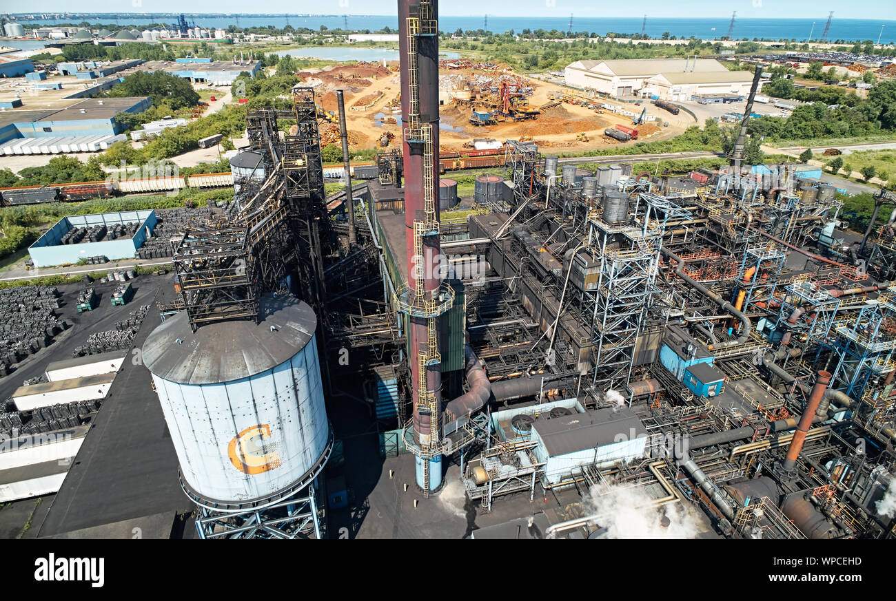 Hamilton Industrial areas Stock Photo - Alamy